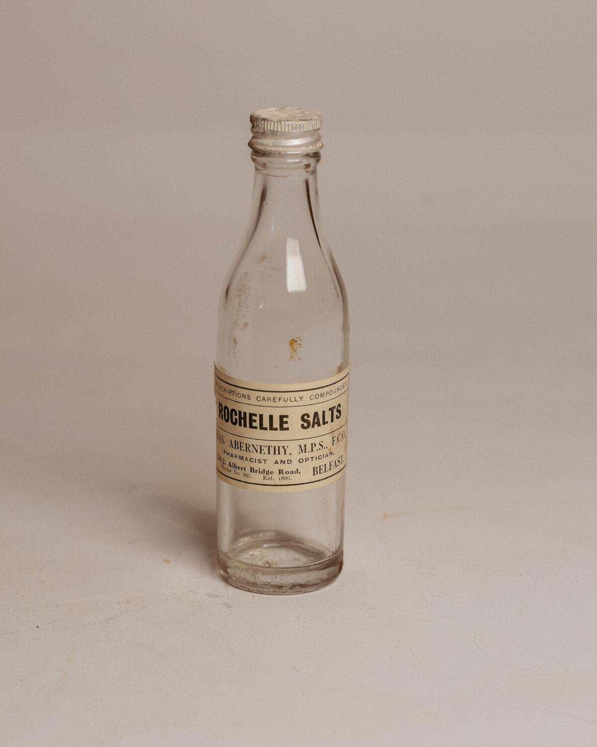 GB187 Rochelle Salts Bottle - On The Square Emporium