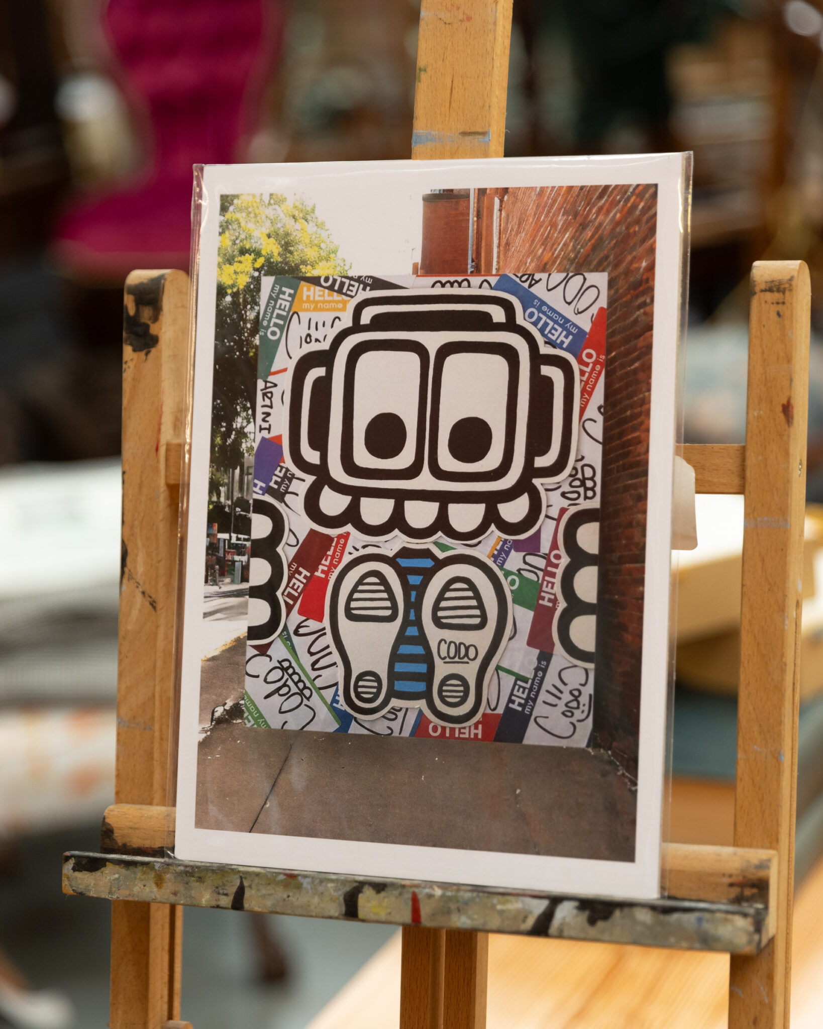 Street Art Codo Print with Feet - On The Square Emporium
