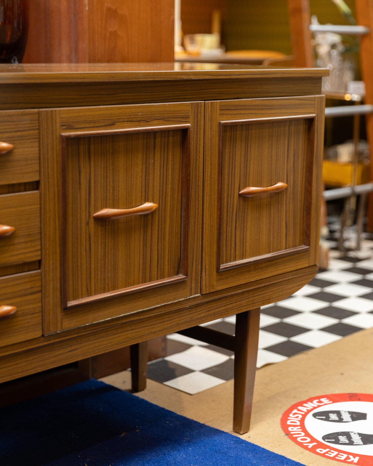 Mid Century Walnut Sideboard - On The Square Emporium