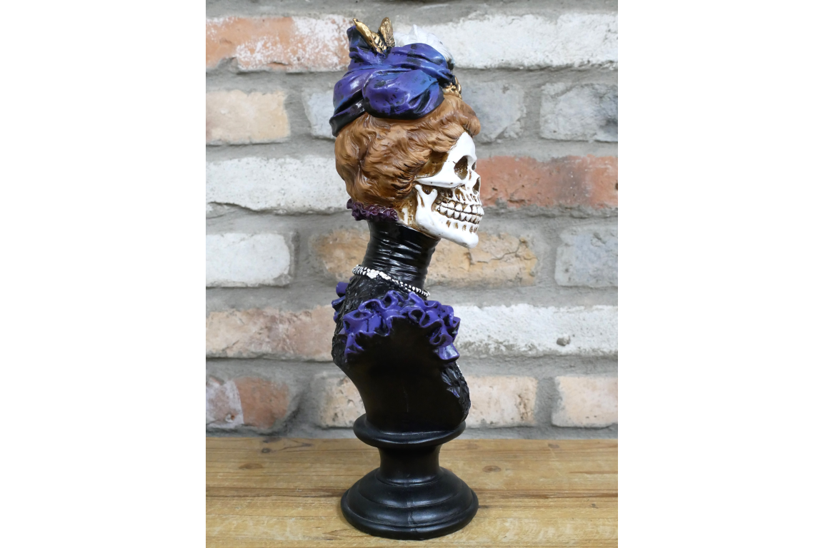 Victorian Skeleton Lady Bust - On The Square Emporium
