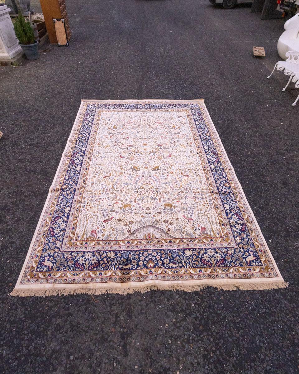 Ivory Cashmere Carpet with Tree of Life Design ST29 - On The Square ...