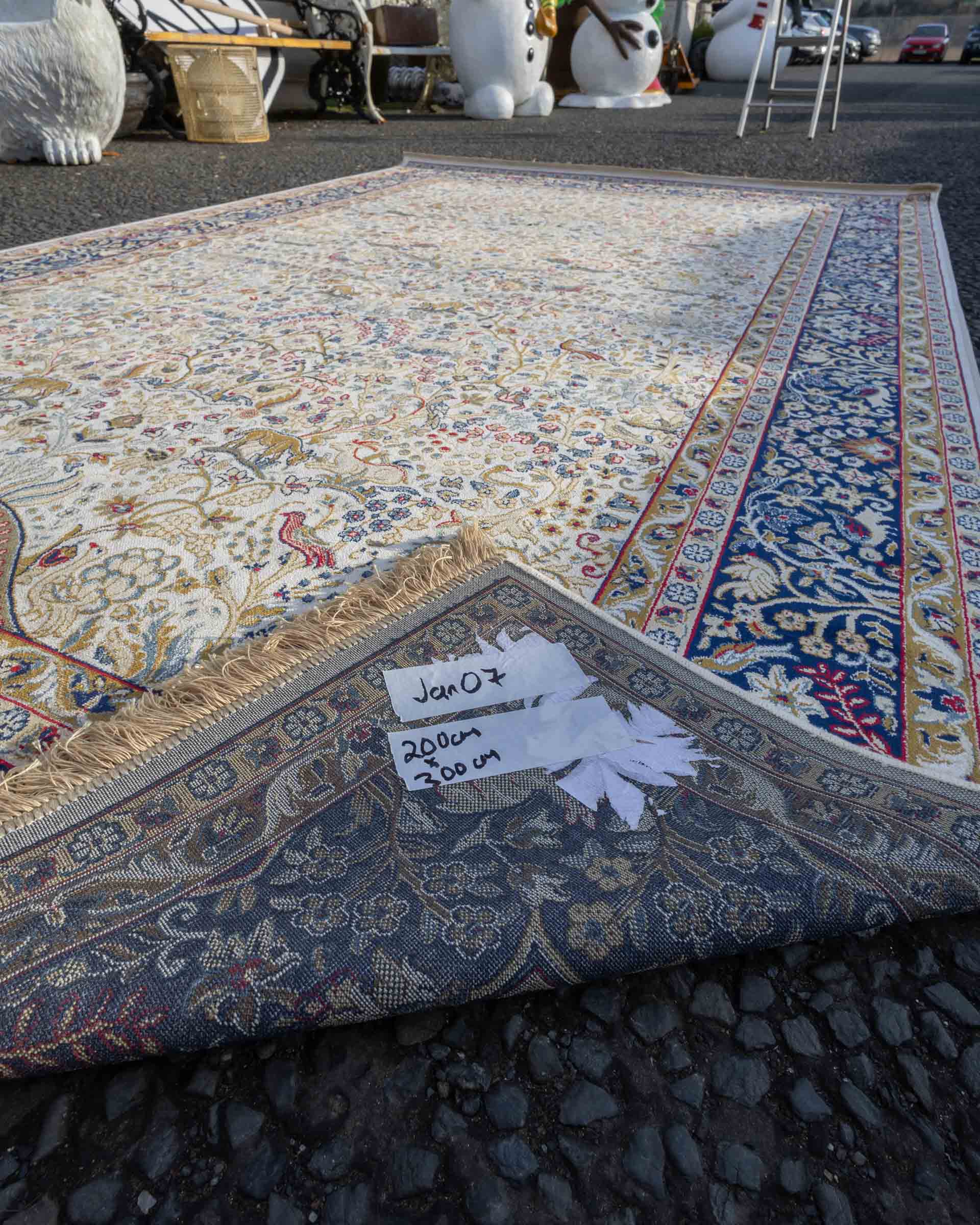 JAN07 Ivory Cashmere Carpet with Tree Of Life Design - On The Square ...