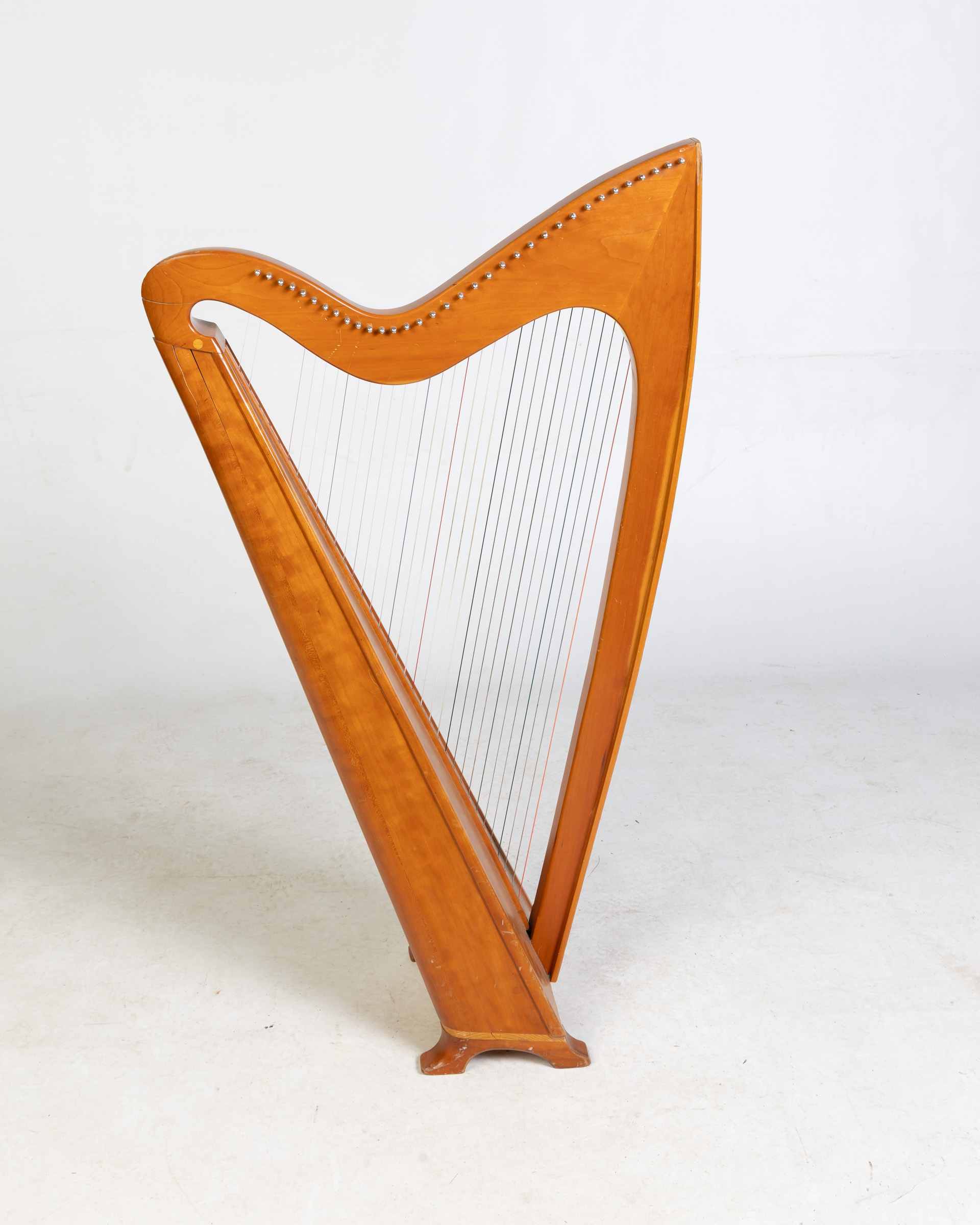 Vintage Wooden Folk Harp - On The Square Emporium