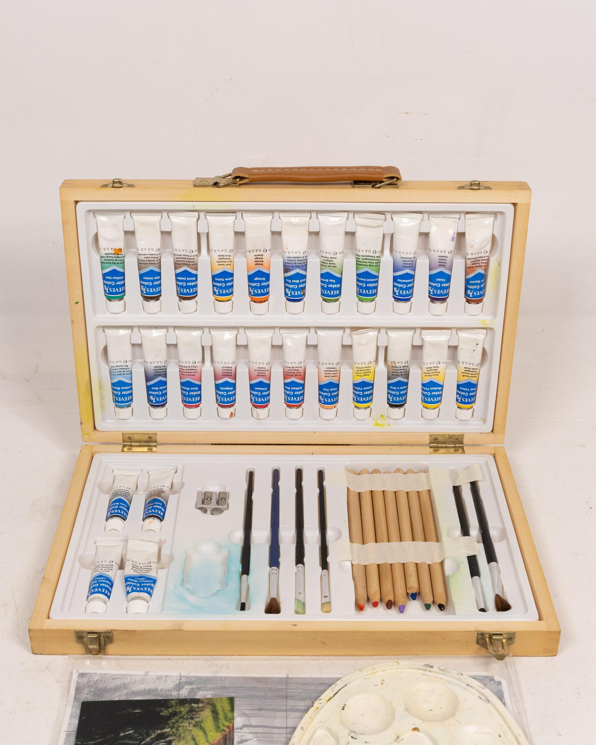 Reeves Artist's Complete Painting Set in Wooden Box - On The Square ...