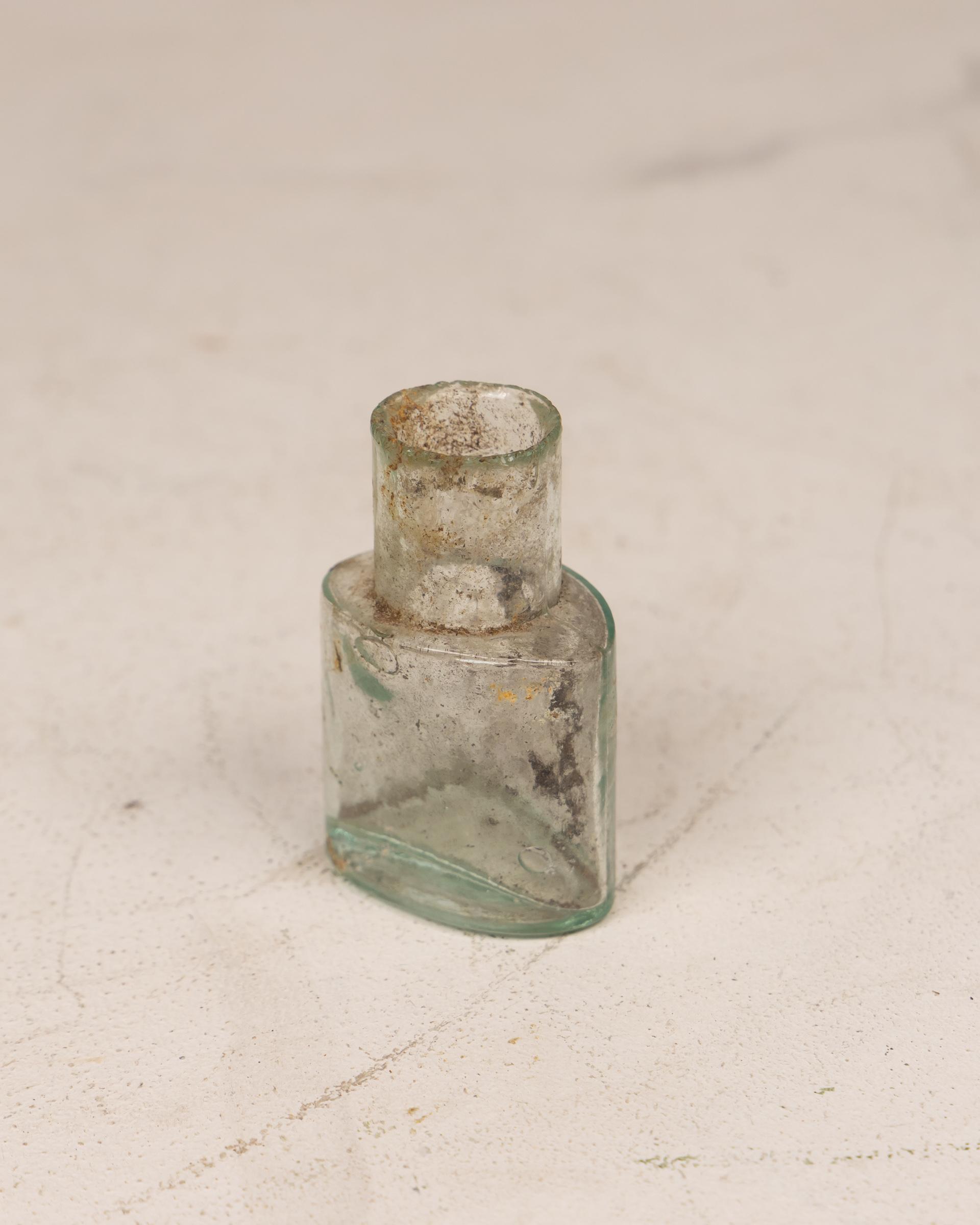 Antique Glass Ink Bottle - On The Square Emporium