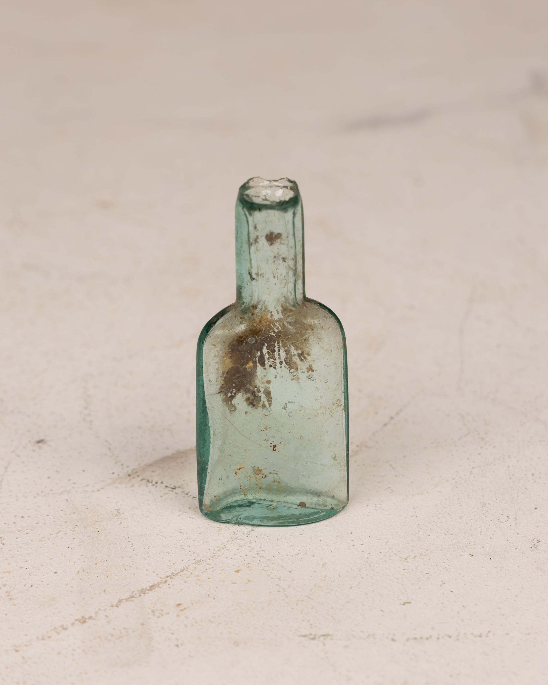Antique Tiny Glass Bottle - On The Square Emporium