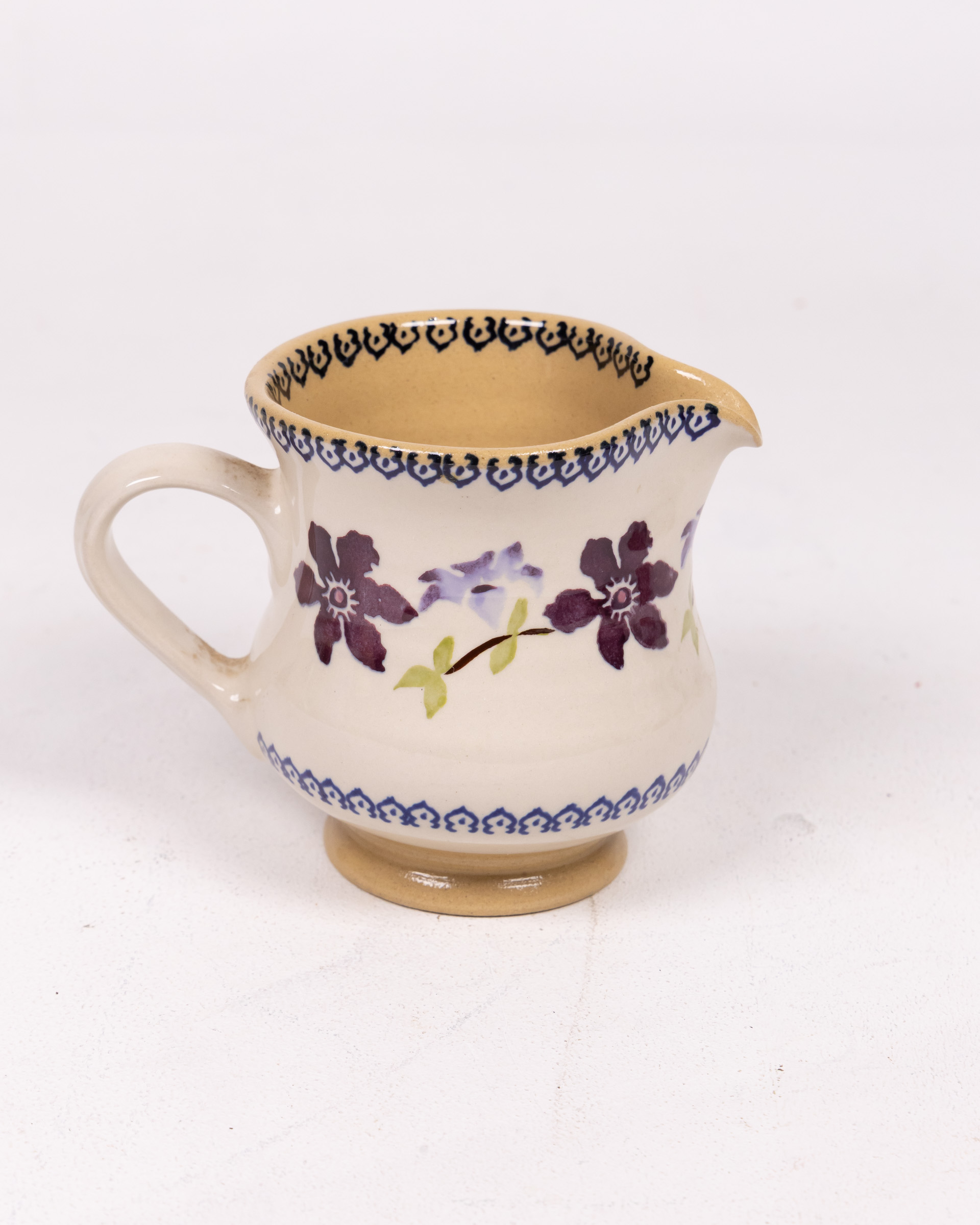 Nicolas Mosse Pottery Floral Jug - On The Square Emporium