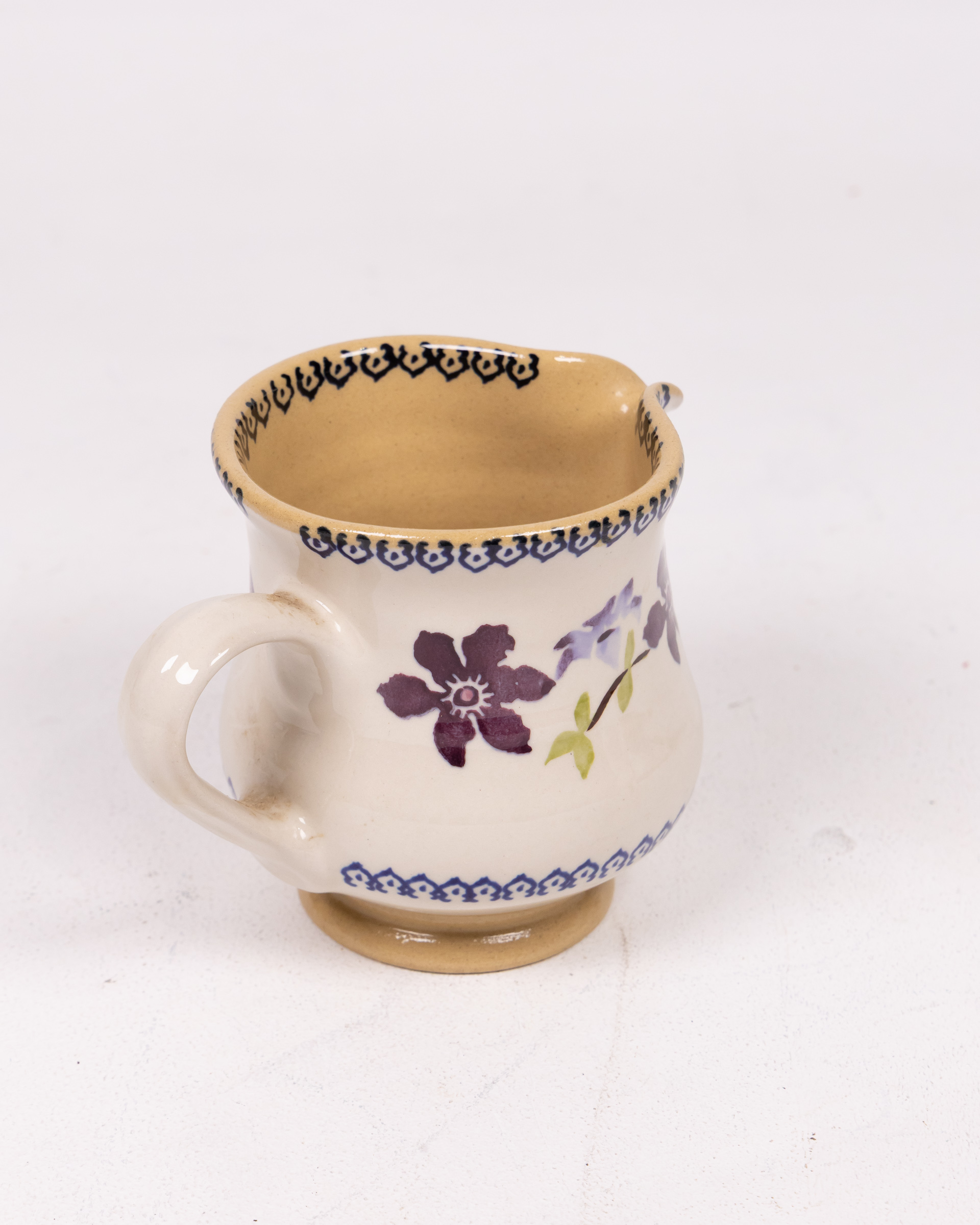 Nicolas Mosse Pottery Floral Jug - On The Square Emporium