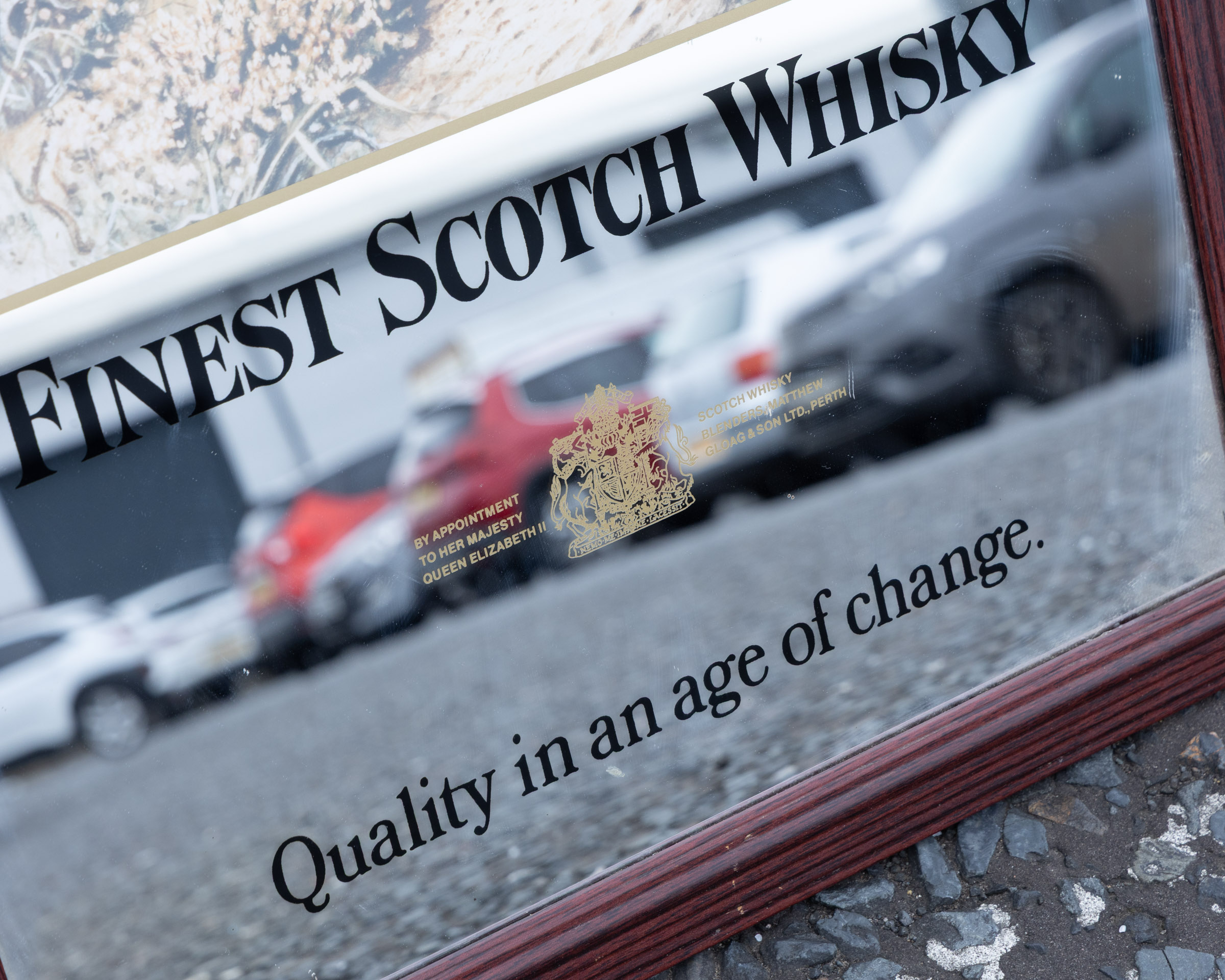 Vintage Famous Grouse Whisky Mirror - On The Square Emporium