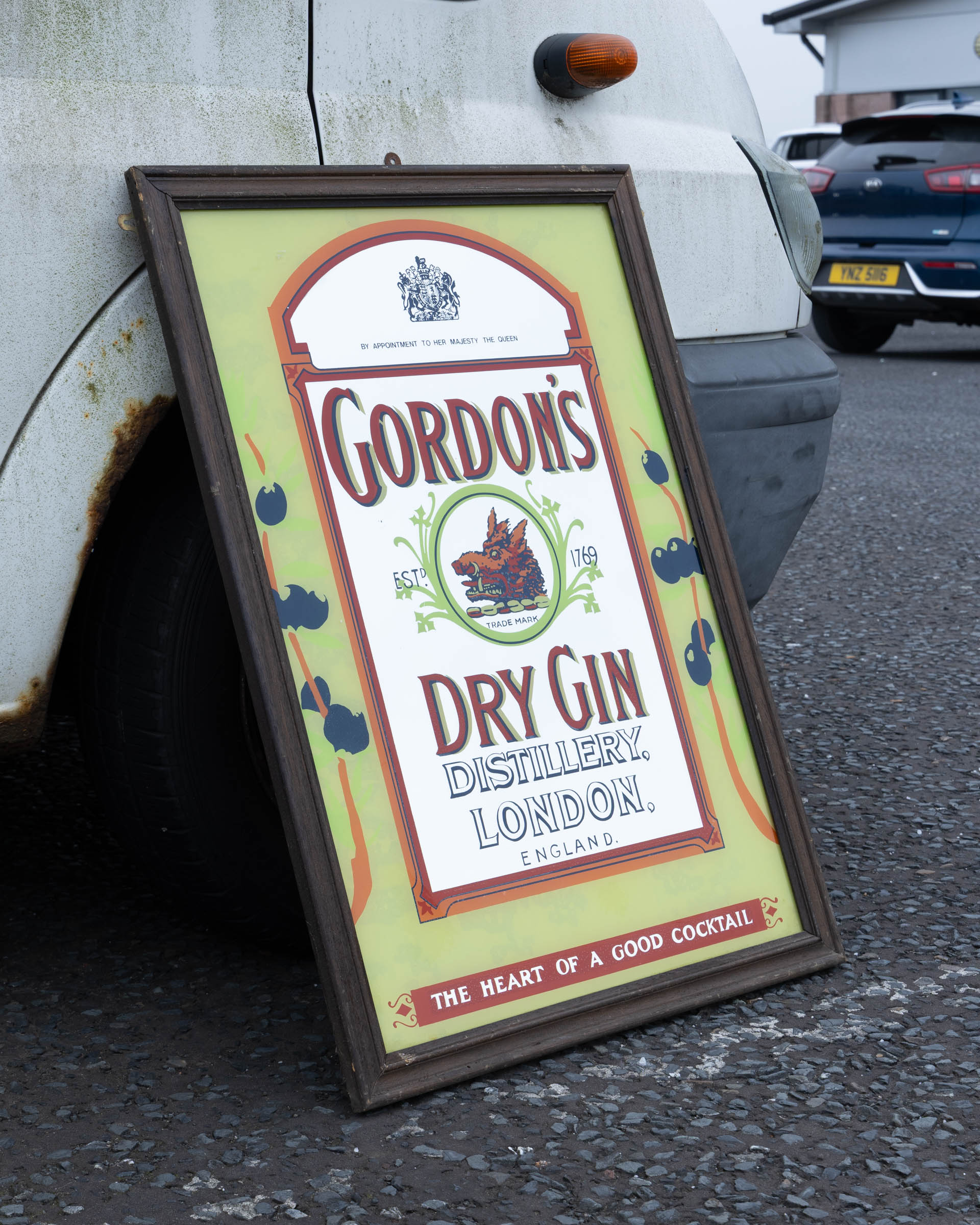 Vintage Gordon's Dry Gin Mirror - On The Square Emporium