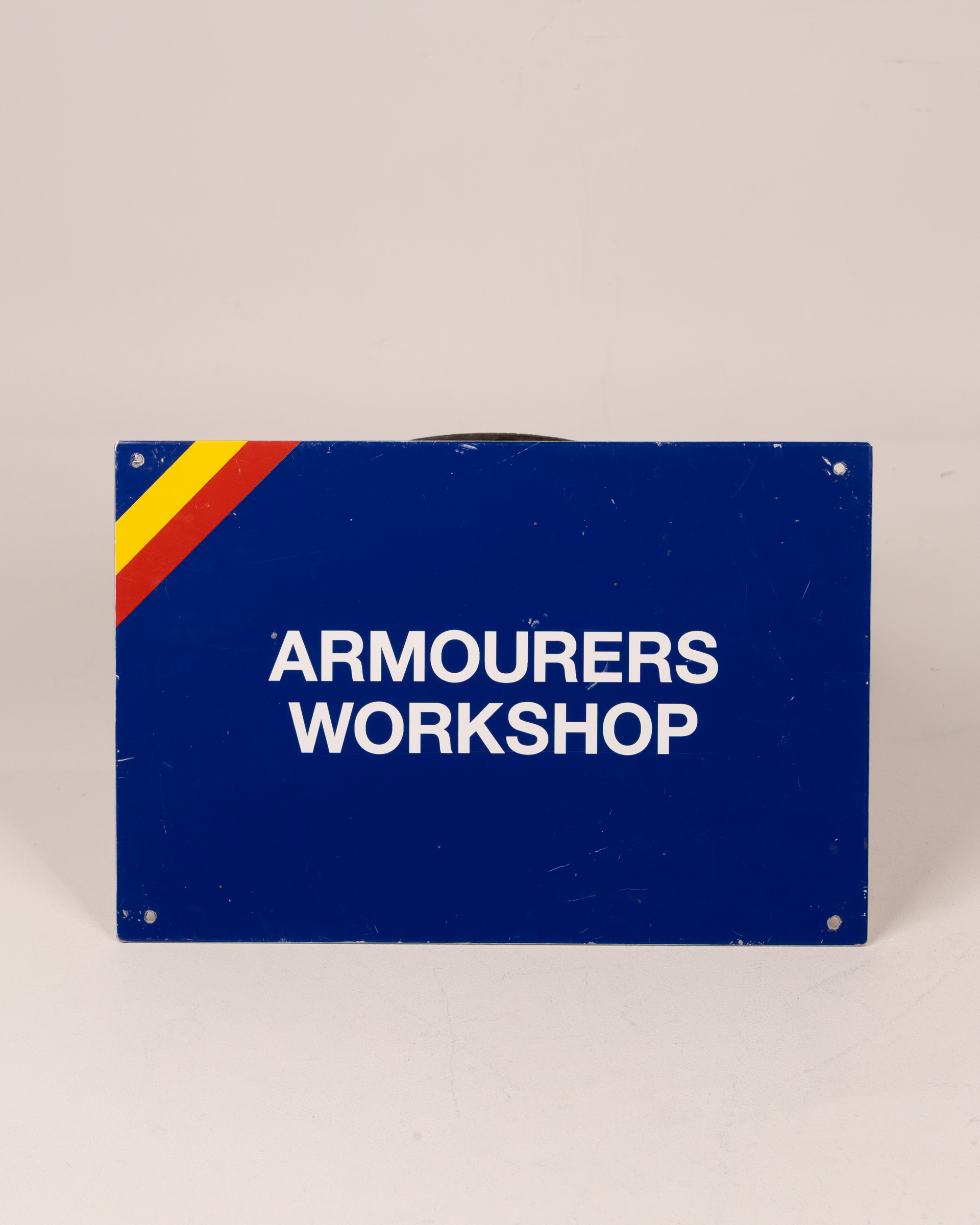 Armourers Workshop Metal Sign from NI Barracks - On The Square Emporium