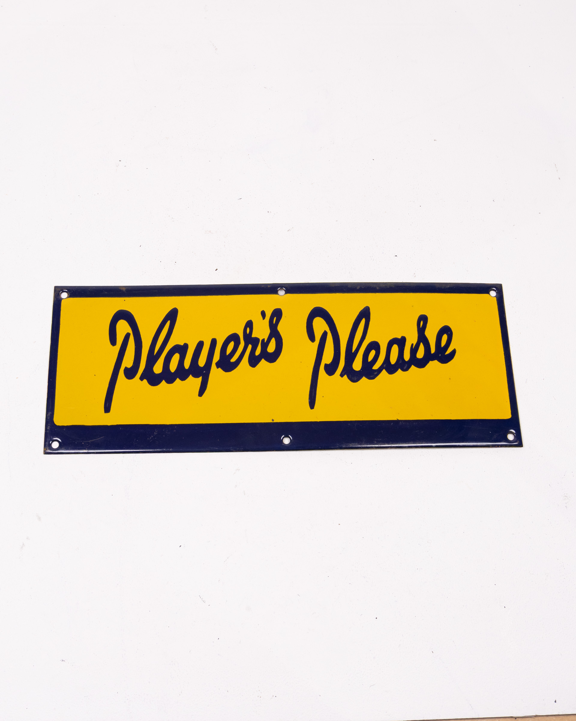Player's Please Enamel Sign - On The Square Emporium