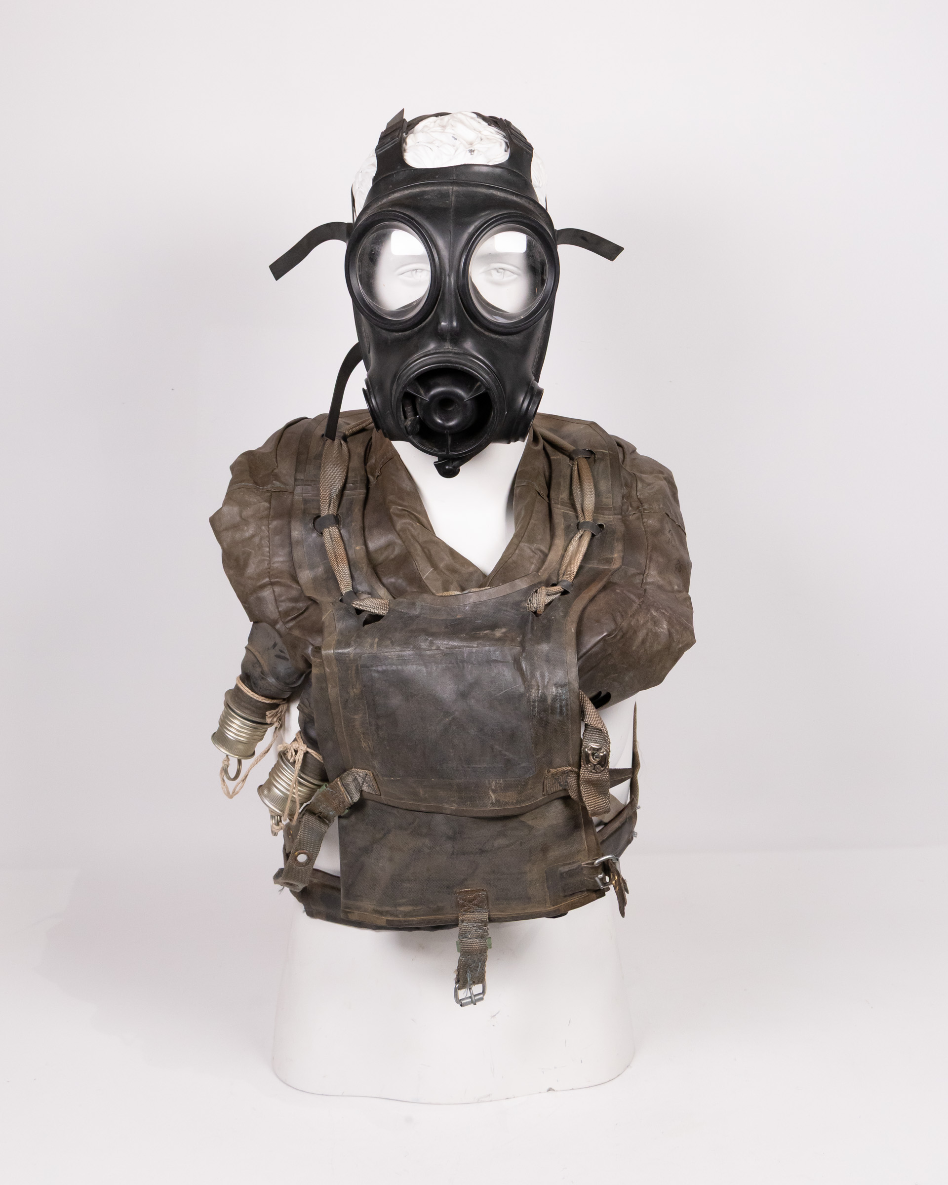 Vintage Soviet Military Gas Mask & Vest - On The Square Emporium