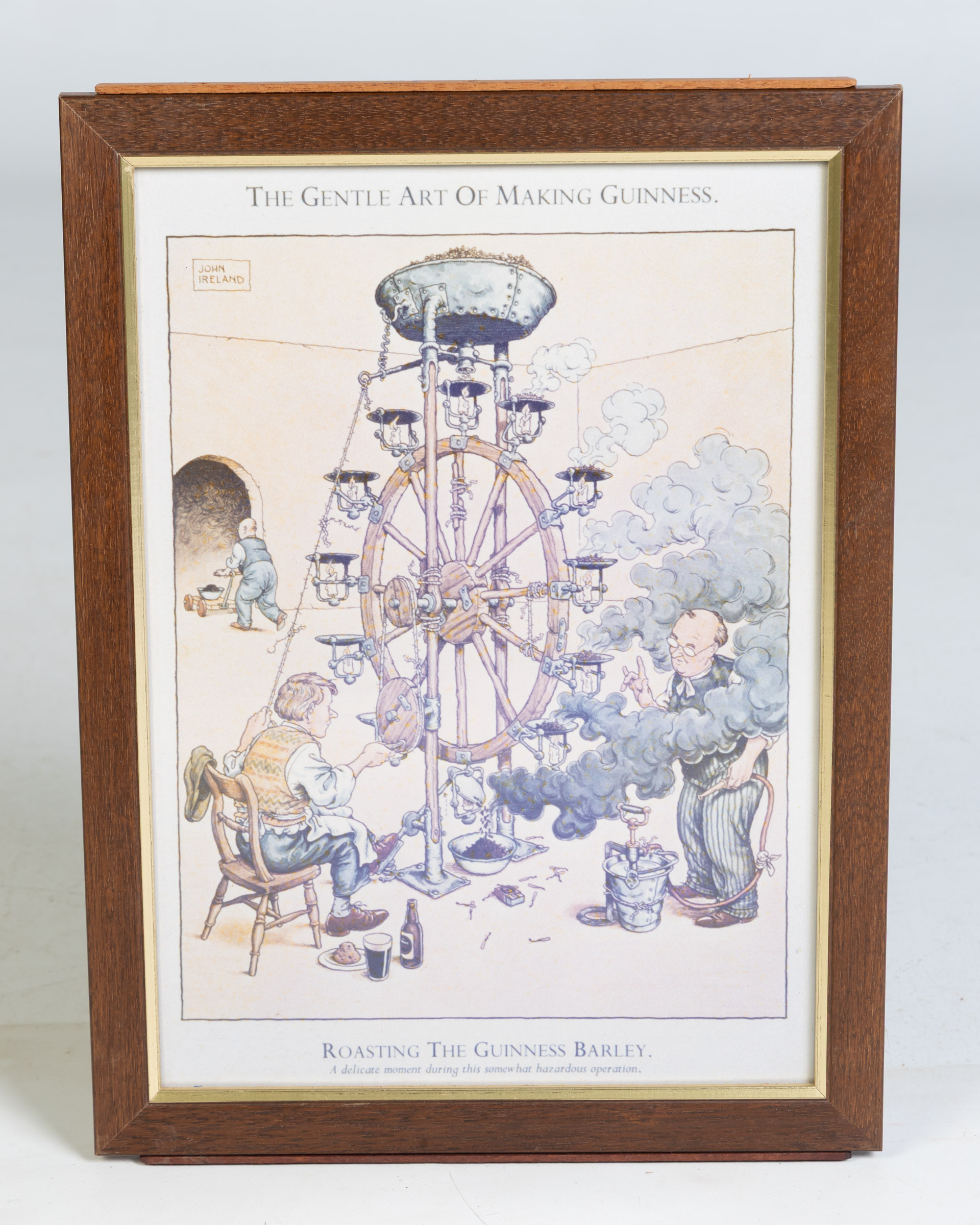 Guinness Making Framed Print - Roasting the Guinness Barley - On The ...