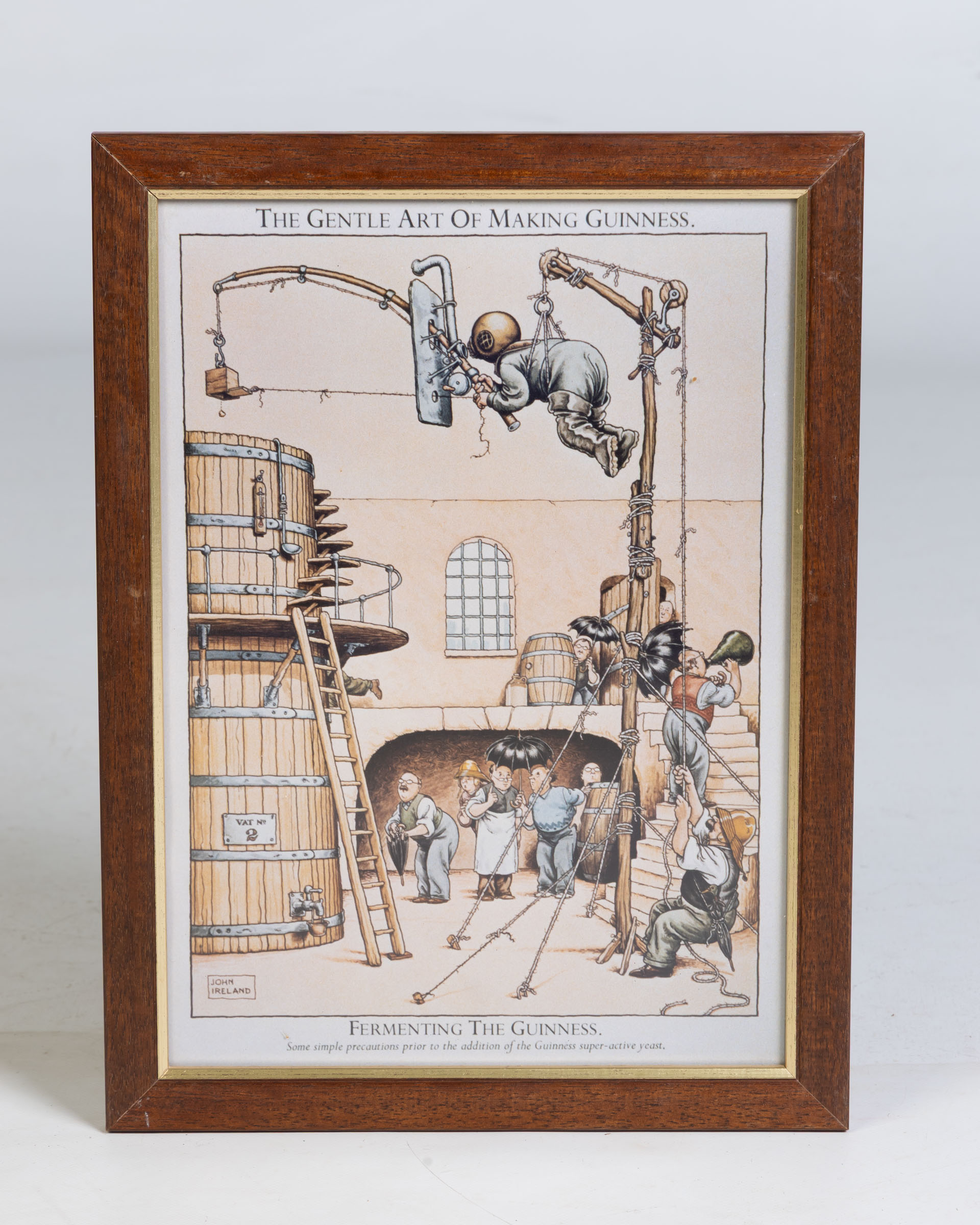 Guinness Making Framed Print - Fermenting the Guinness - On The Square ...