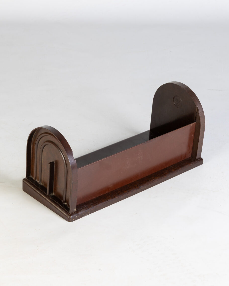 Vintage EBCO Patent Bakelite Bookcase - Brown - On The Square Emporium