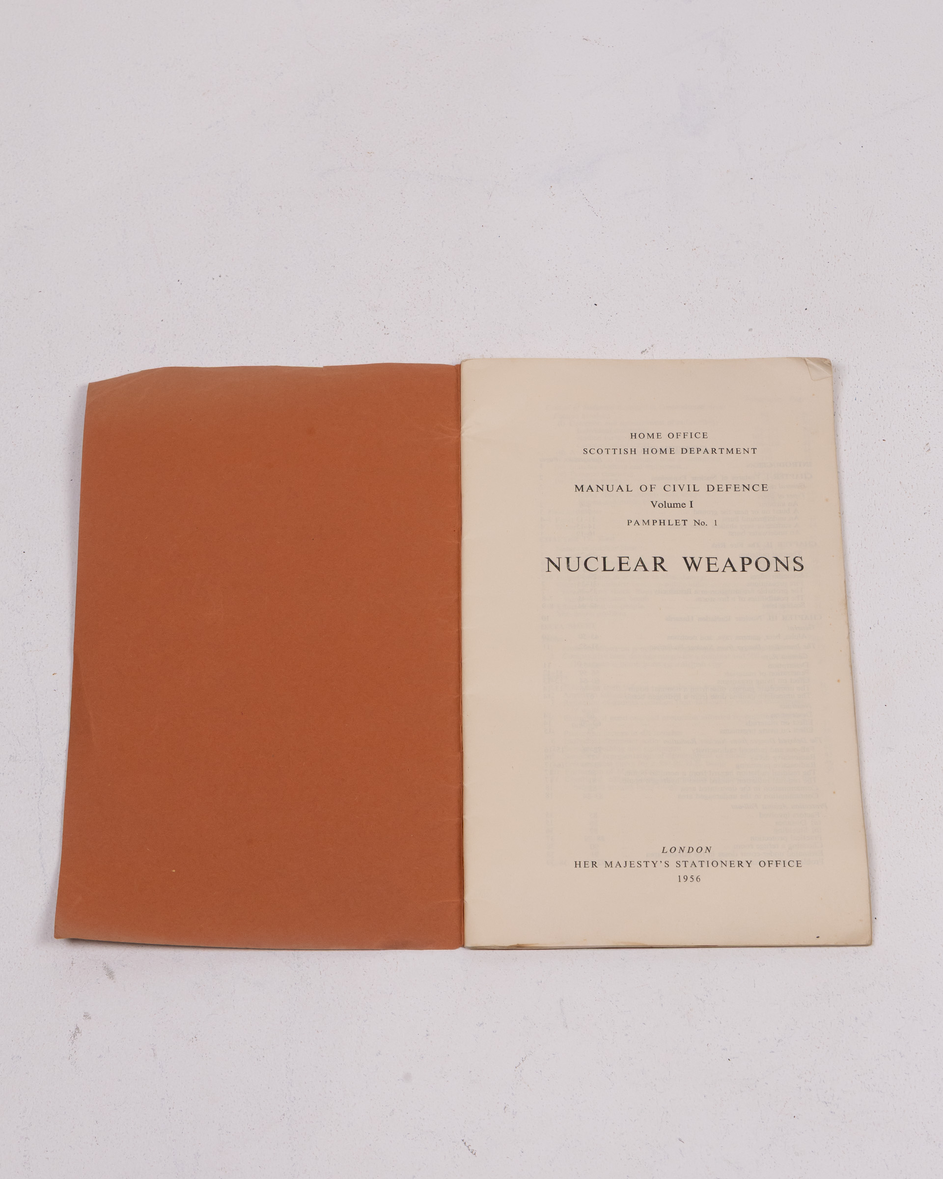 Manual of Civil Defence Nuclear Weapons Pamphlet - On The Square Emporium