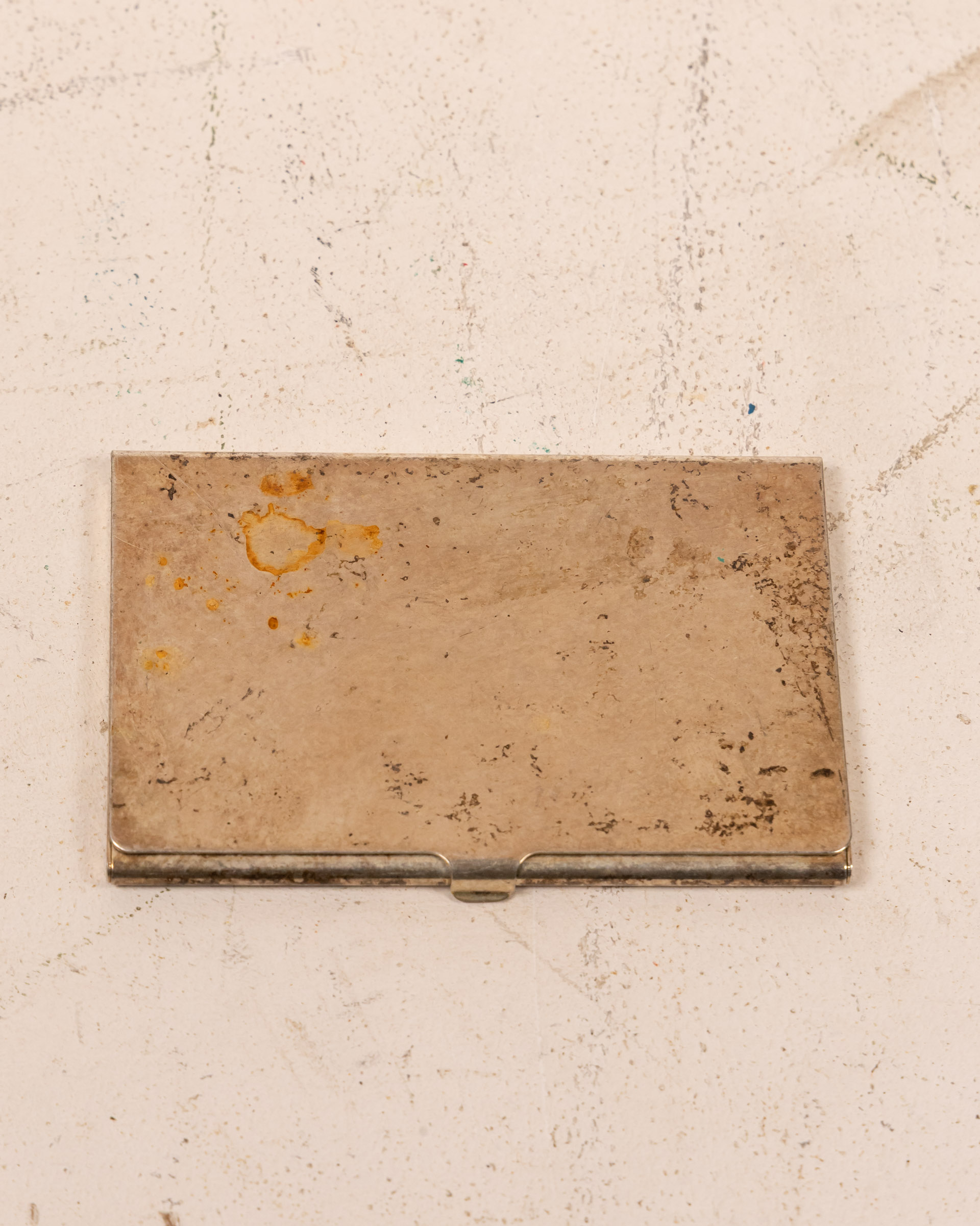 Vintage Silver Plated Business Card Holder - On The Square Emporium