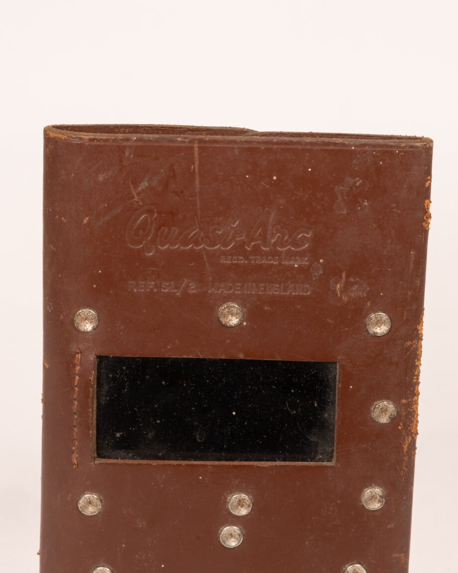 Vintage Quasi-Arc Welding Mask - Brown Leather - On The Square Emporium