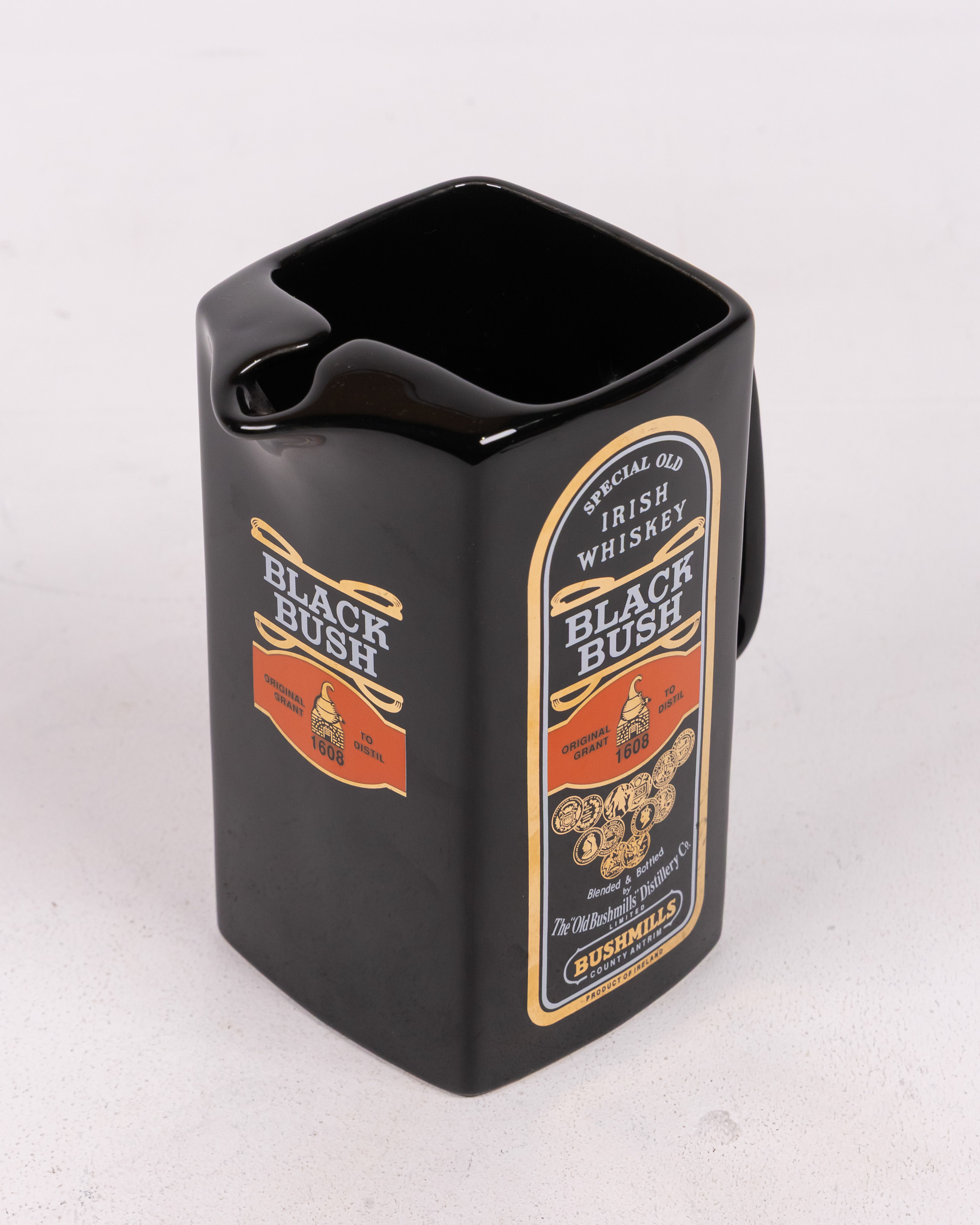 Black Bush Irish Whiskey Ceramic Water Jug - On The Square Emporium