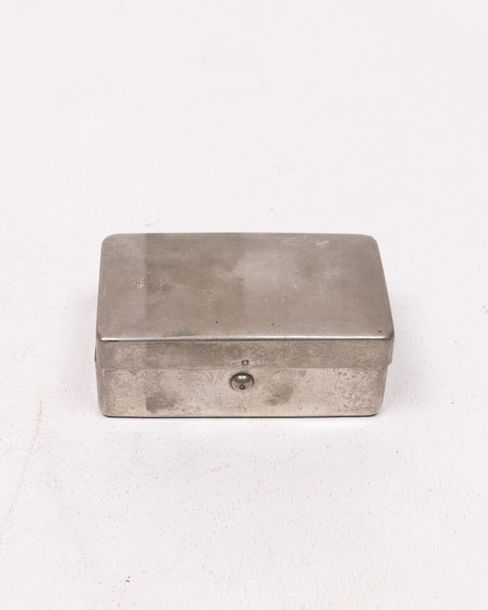 Vintage Metal Trinket Box with Purple Velvet Lining - On The Square ...