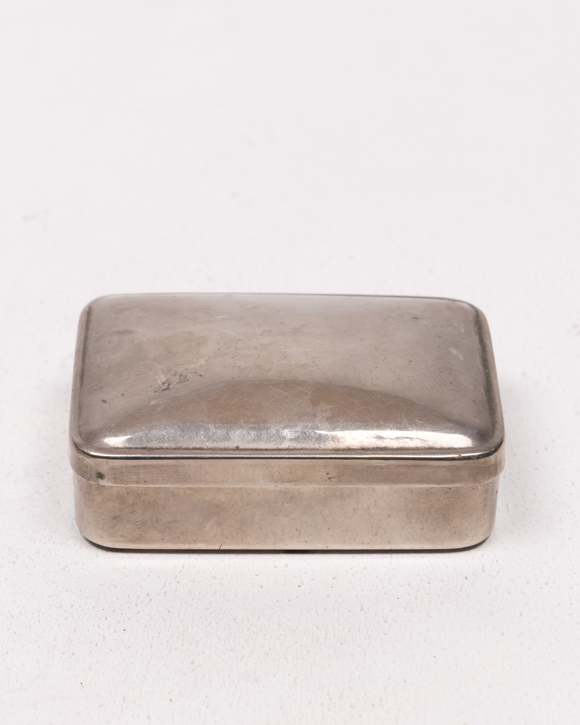 Vintage Silver-effect Trinket Box - On The Square Emporium