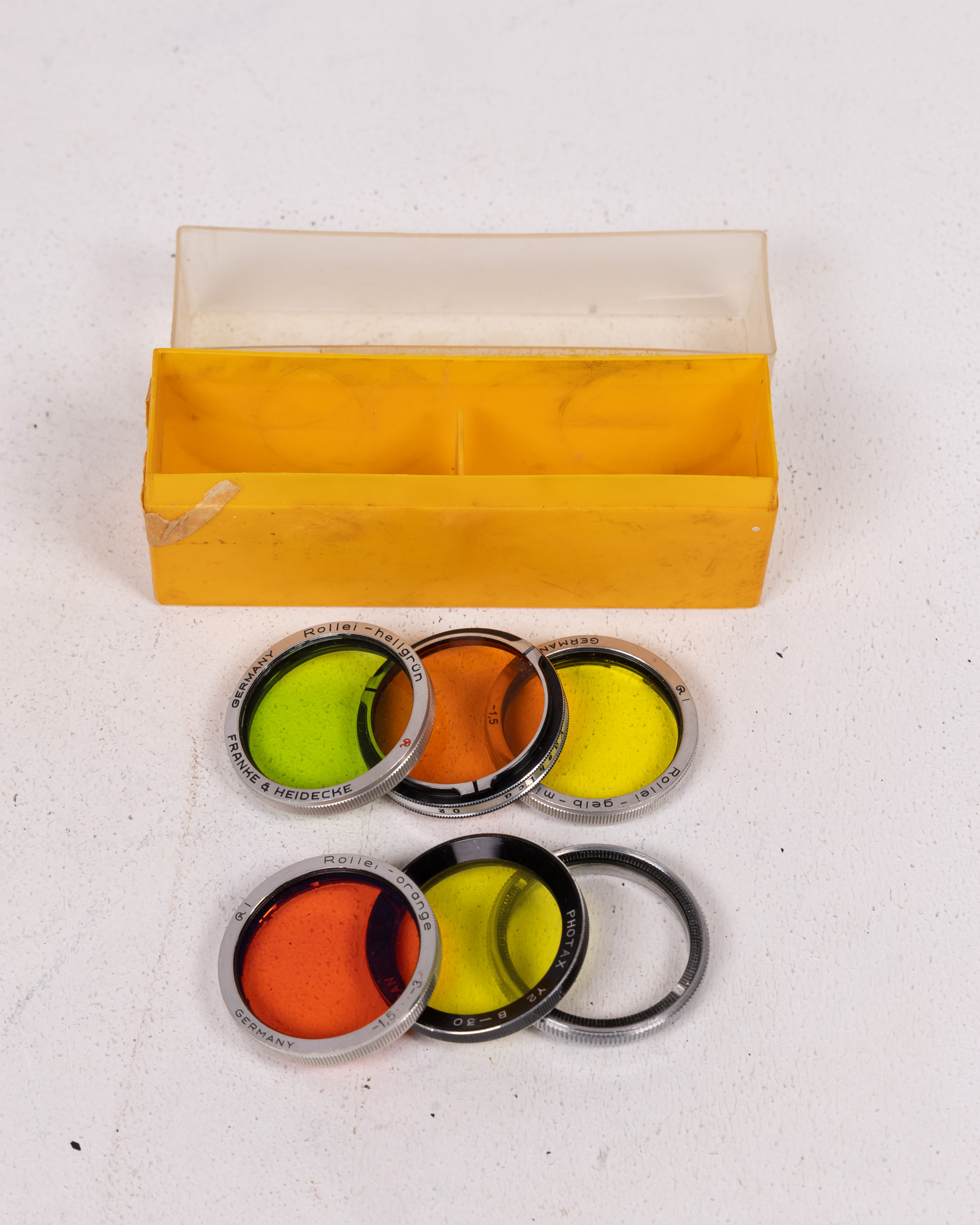 Vintage Rollei-Heliopan Camera Filter Set with Kodak Box - On The ...
