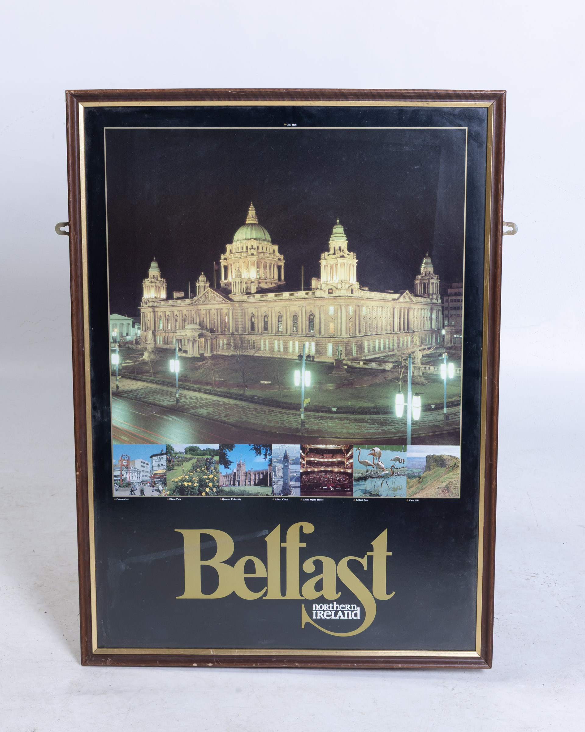 Framed Belfast City Hall Print/Travel Poster - On The Square Emporium