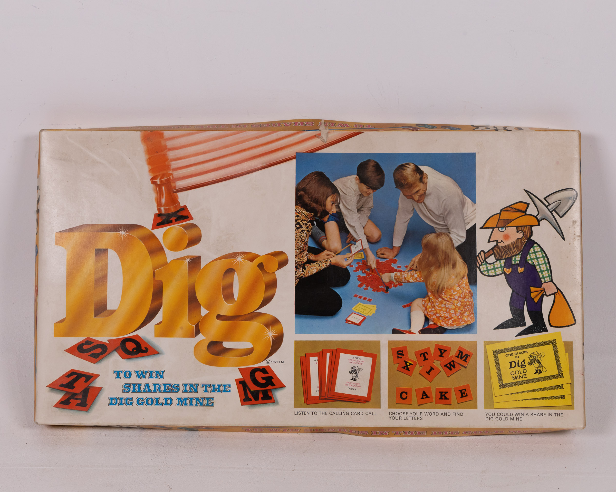 Vintage 1971 'Dig' Family Board Game - On The Square Emporium