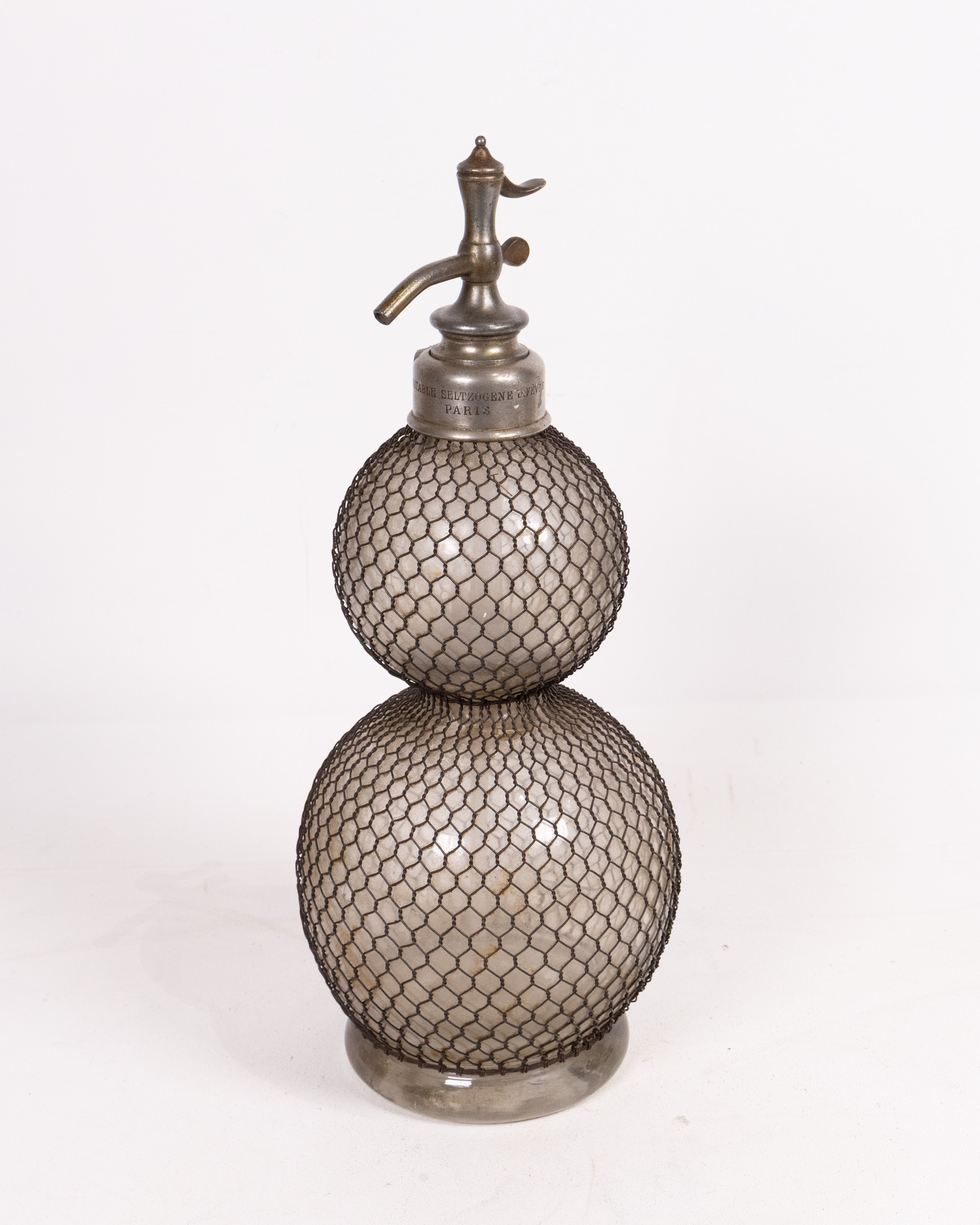 19th Century French Double Gourd Soda Syphon - On The Square Emporium