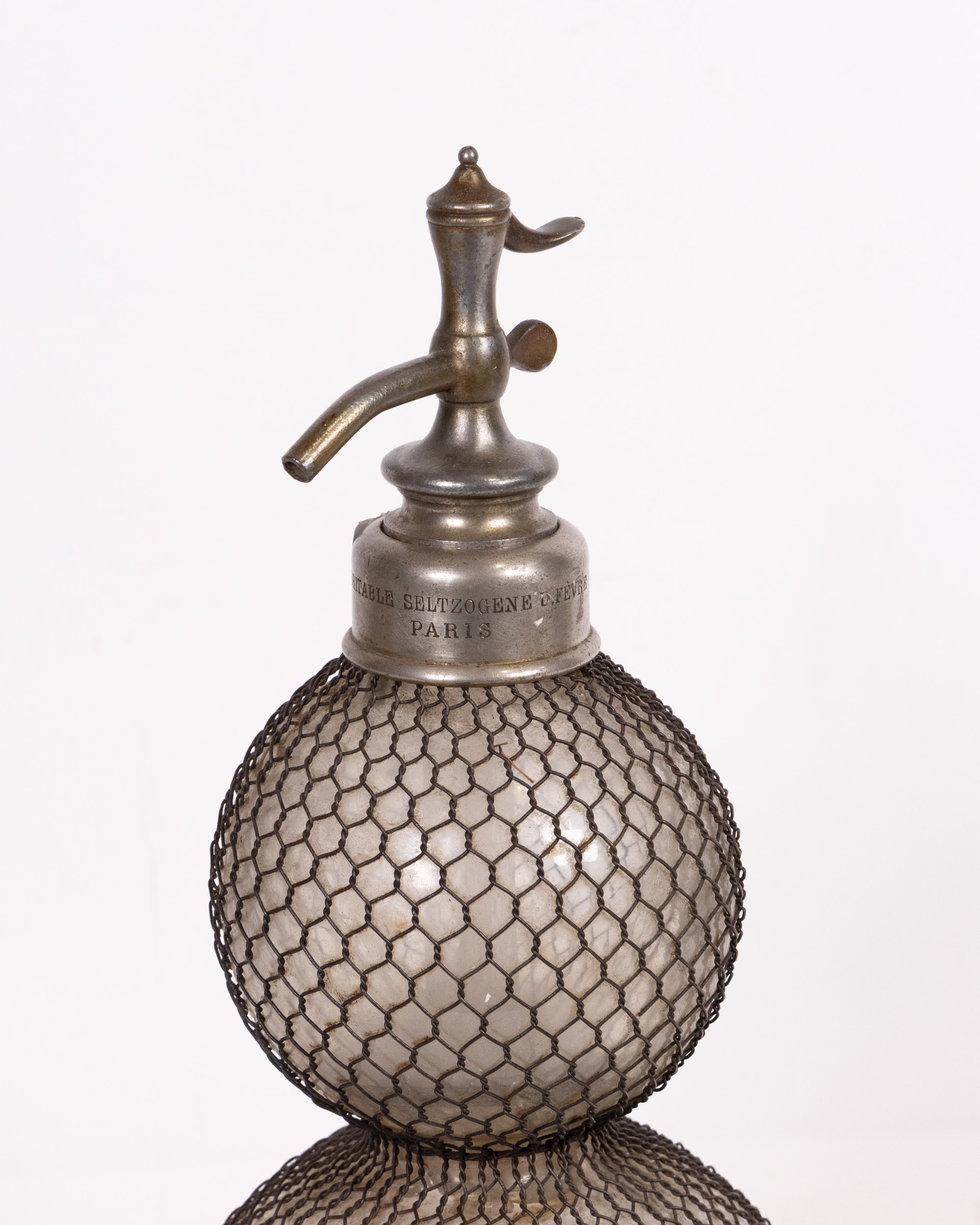 19th Century French Double Gourd Soda Syphon - On The Square Emporium