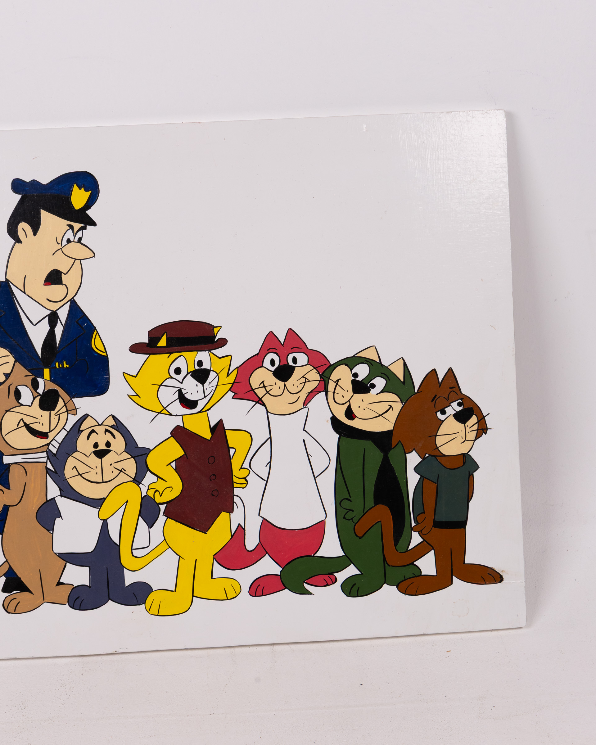 Vintage Top Cat & Officer Dibble Wooden Cartoon Art Plaque - On The ...