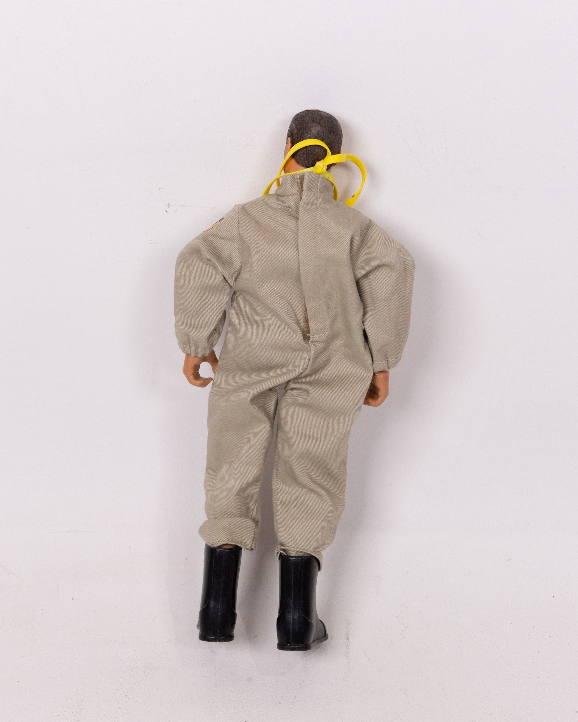 Vintage Action Man Figure in Grey Jumpsuit with Yellow Binoculars - On ...