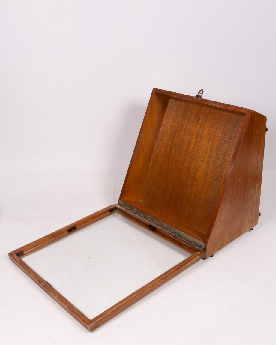 Vintage Wooden & Glass Shop Display Case - On The Square Emporium