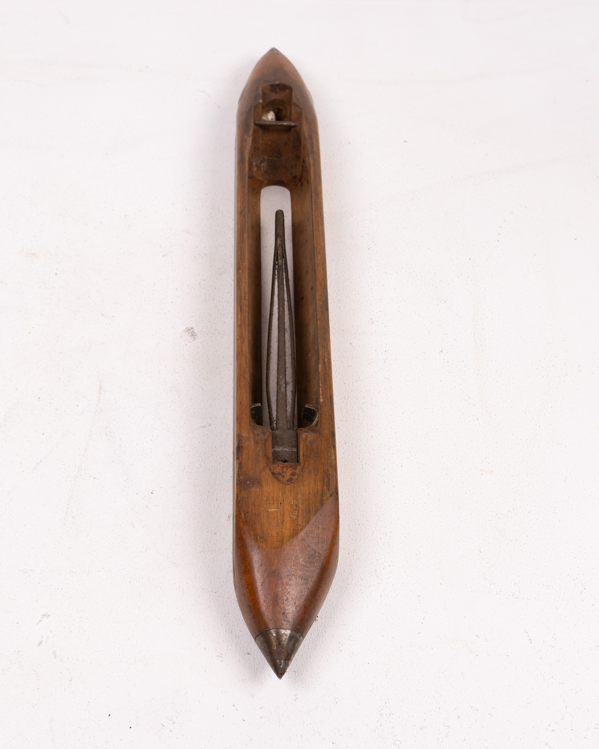Vintage Wooden Weaving Loom Shuttle - On The Square Emporium