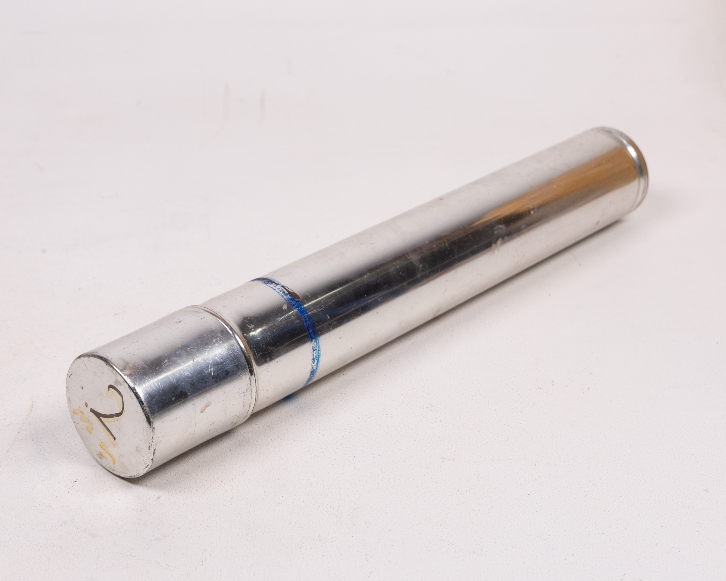 Vintage Silver Metal Pipette Container with Disposable Glass Pipettes ...