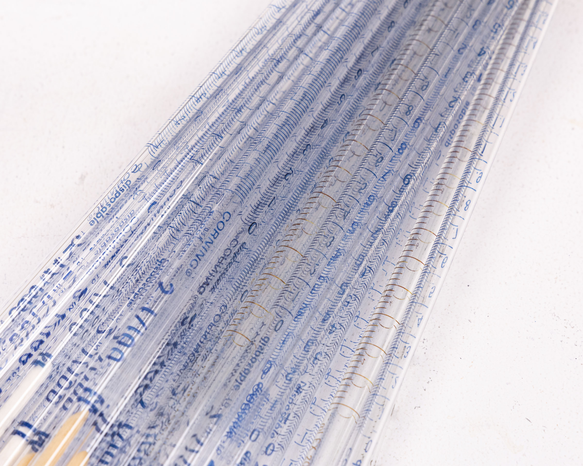 Vintage Silver Metal Pipette Container with Disposable Glass Pipettes ...