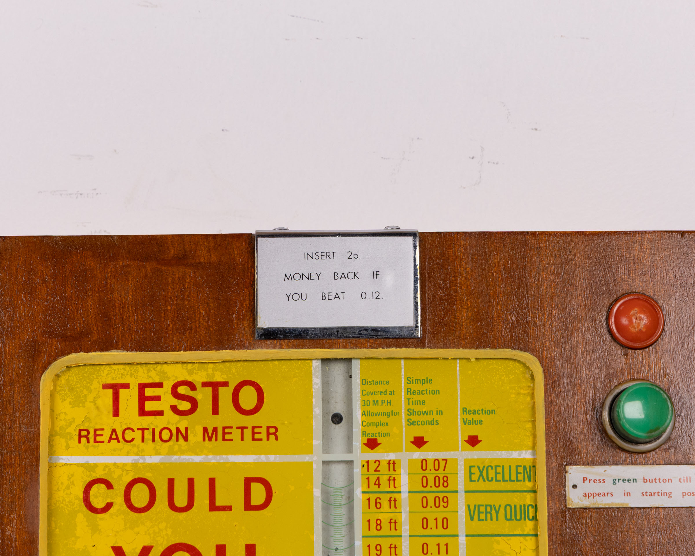 Vintage Testo Reaction Meter Coin-Op Arcade Game (drunk tester) - On ...