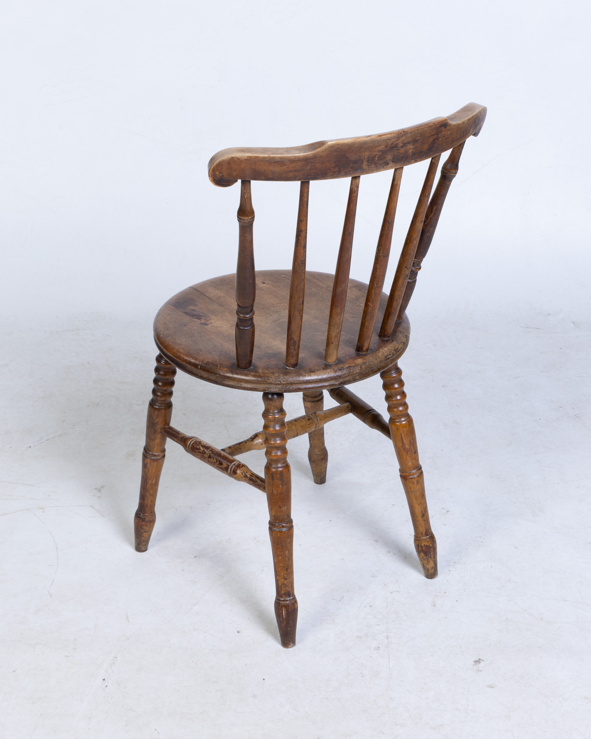 Pair of Victorian Spindle Back Penny Chairs - On The Square Emporium