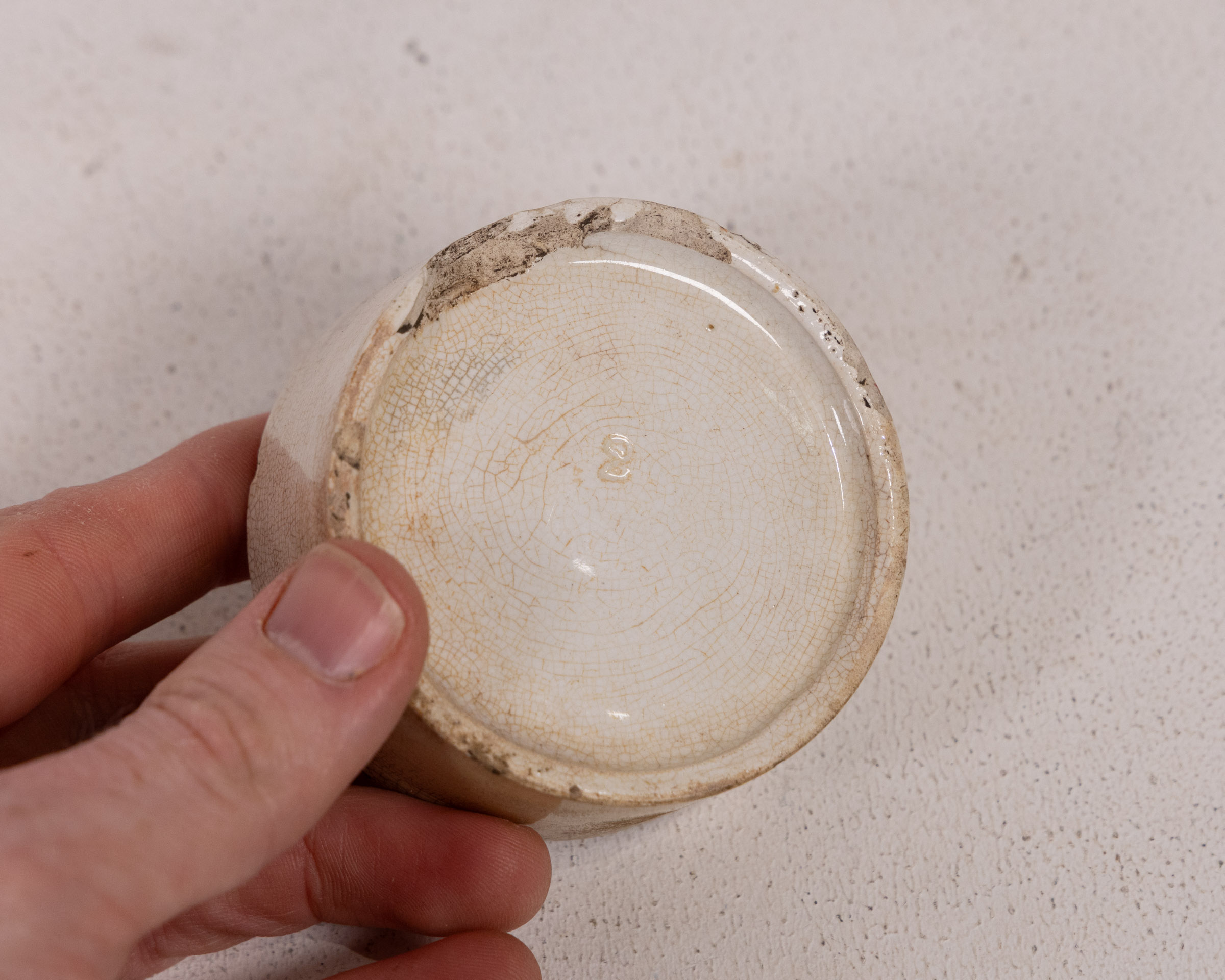 Nicholl's Medical Hall Belfast Cream Ceramic Ointment Pot - On The ...