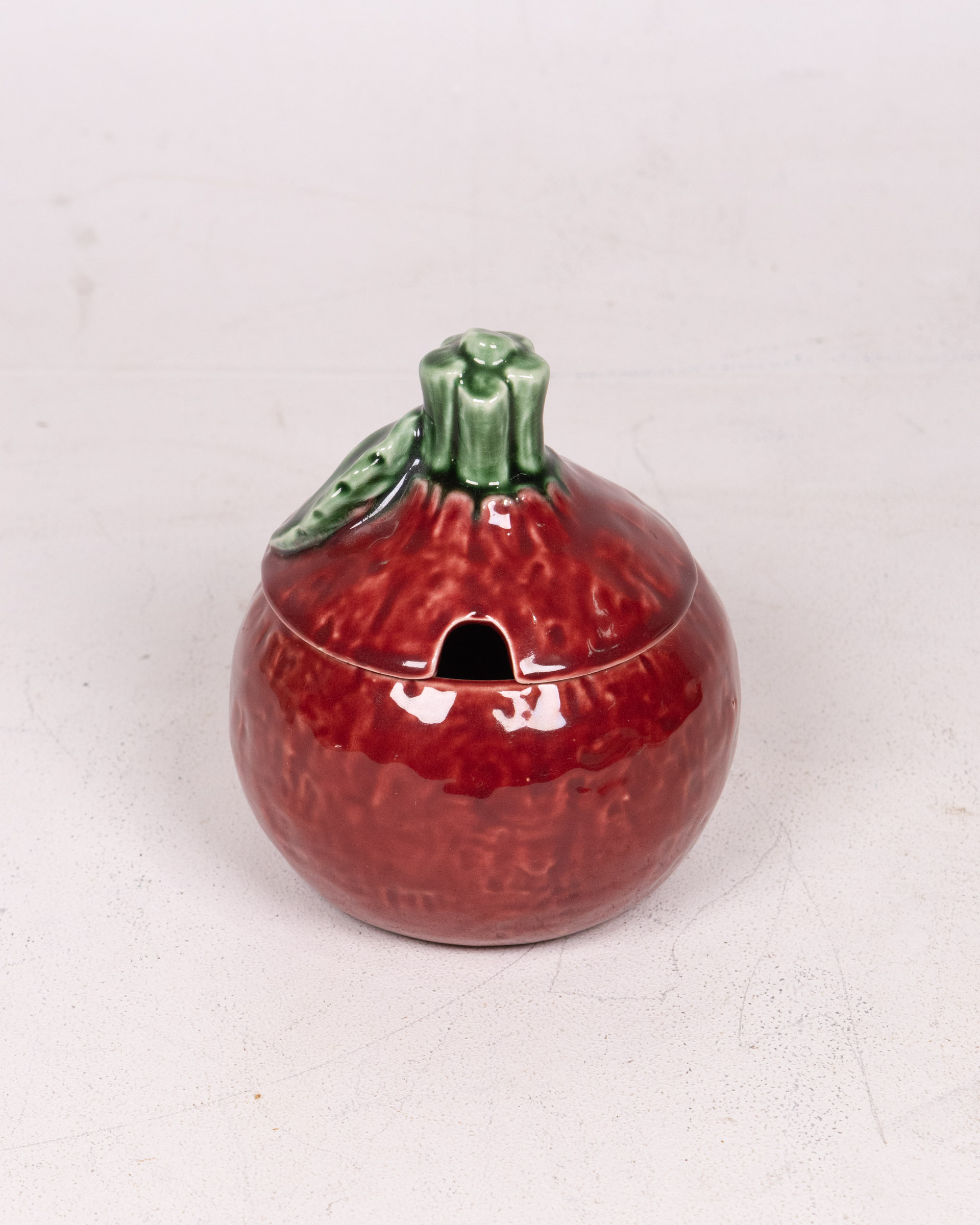 Vintage Sylvac Ceramic Beetroot Face Jar with Lid - On The Square Emporium