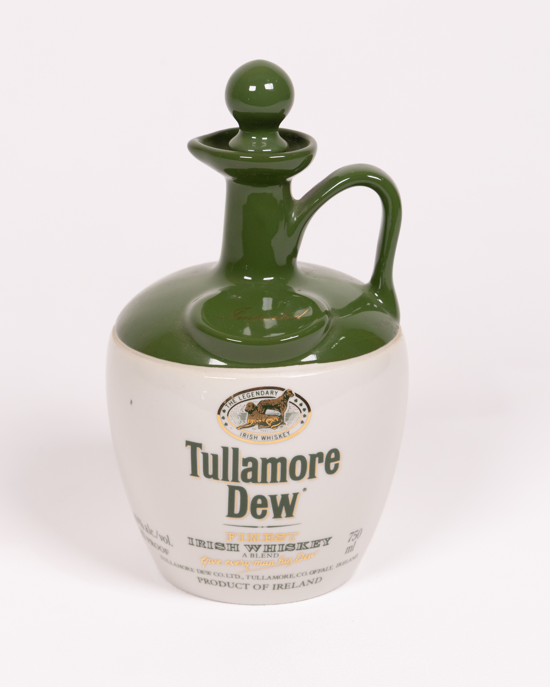Tullamore Dew Irish Whiskey Ceramic Flagon Jug - On The Square Emporium