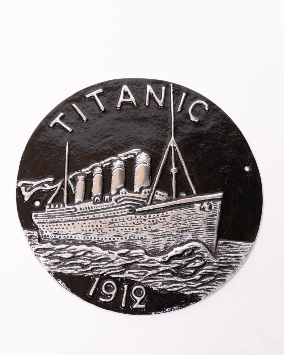 Titanic Round Aluminium Sign - On The Square Emporium