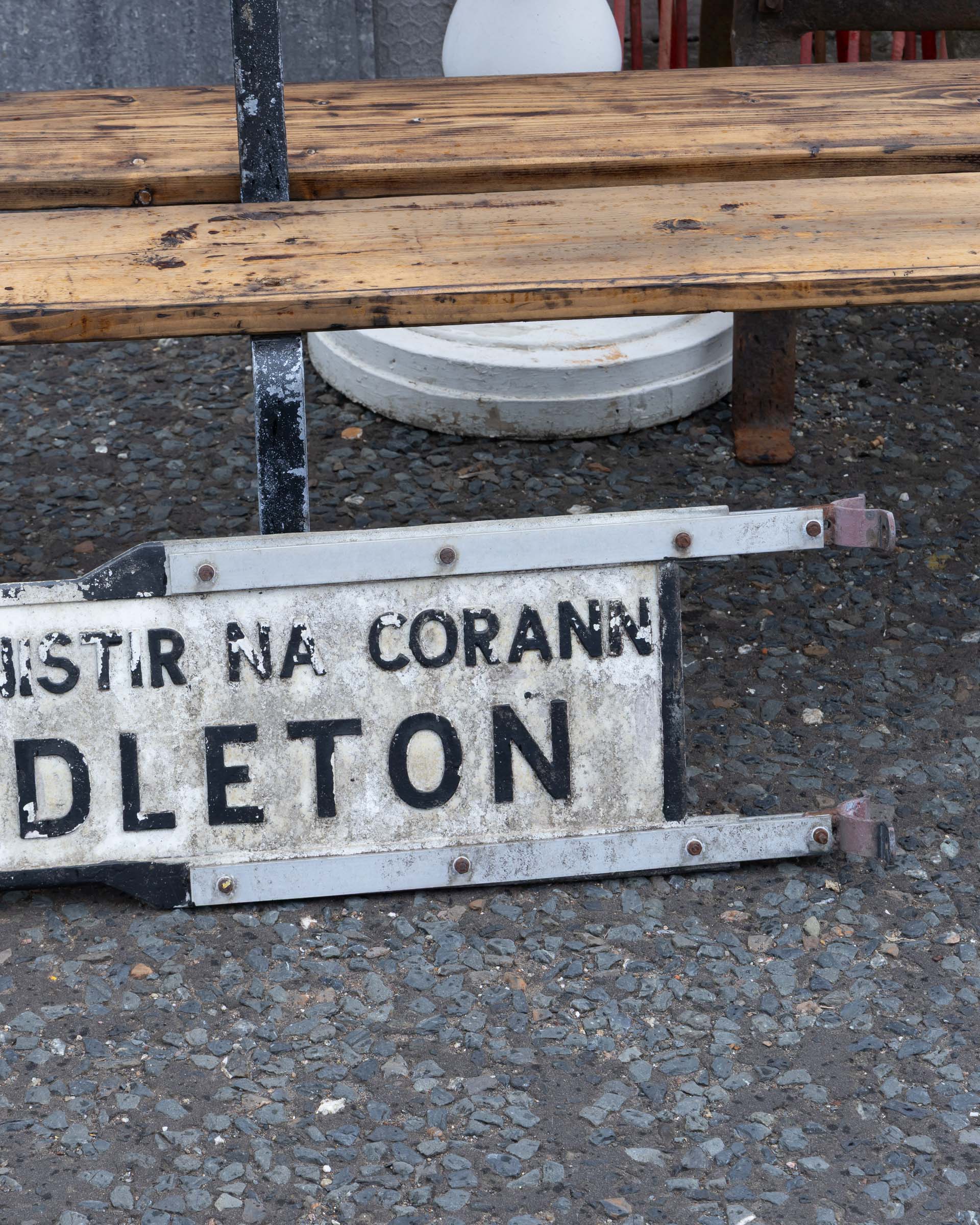 Vintage 'Midleton' Irish Road Sign - On The Square Emporium