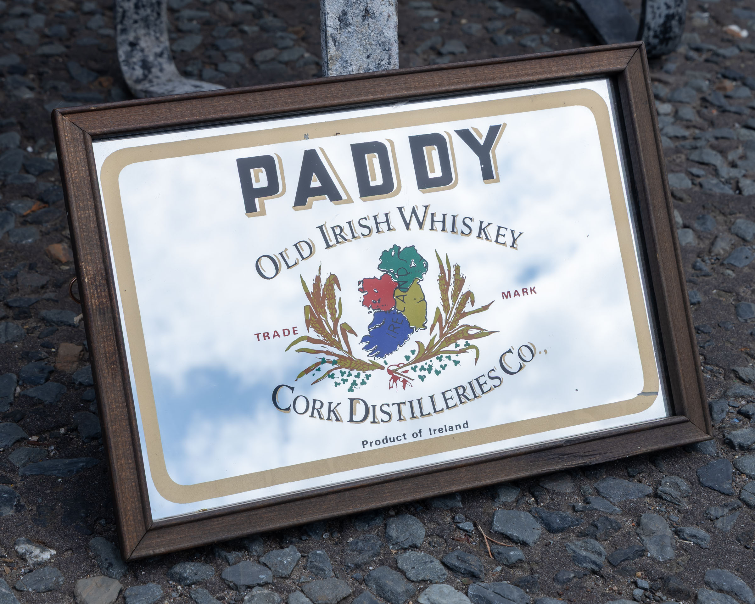 Retro Paddy Old Irish Whiskey Advertising Mirror - On The Square Emporium