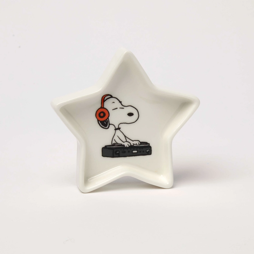 Peanuts Superstar DJ Snoopy Ceramic Star Trinket Dish Holder - On The ...