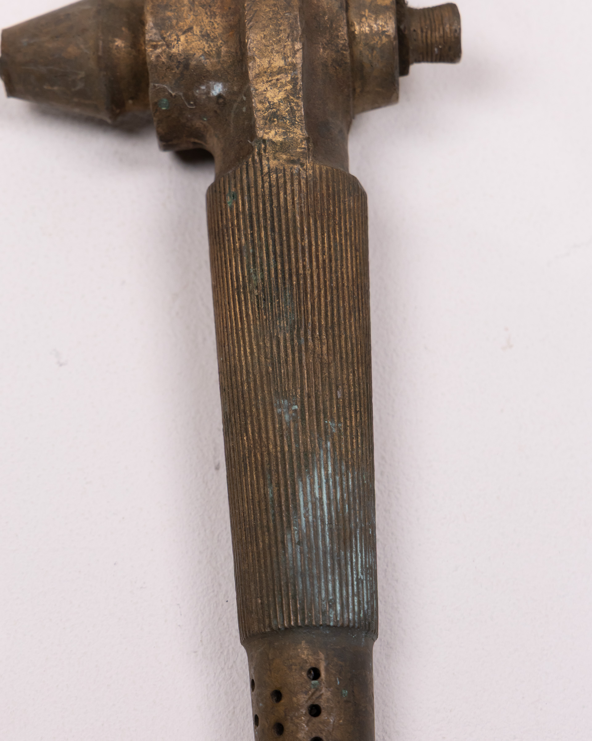 Vintage Solid Brass Industrial Tap Fitting with Aged Patina - On The ...
