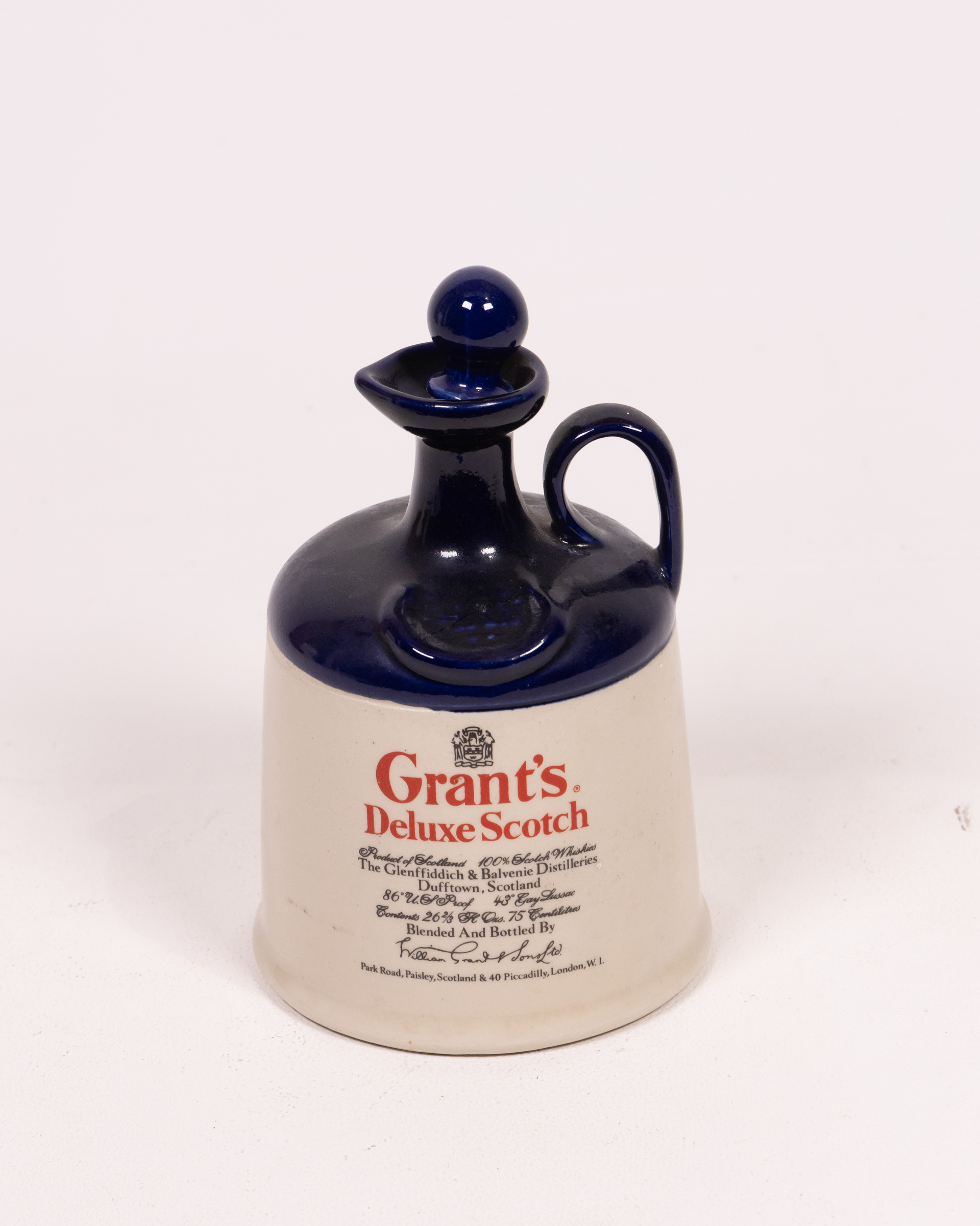 Grant's Deluxe Scotch Stoneware Jug, Whisky Serving Jug, Home Bar Decor ...