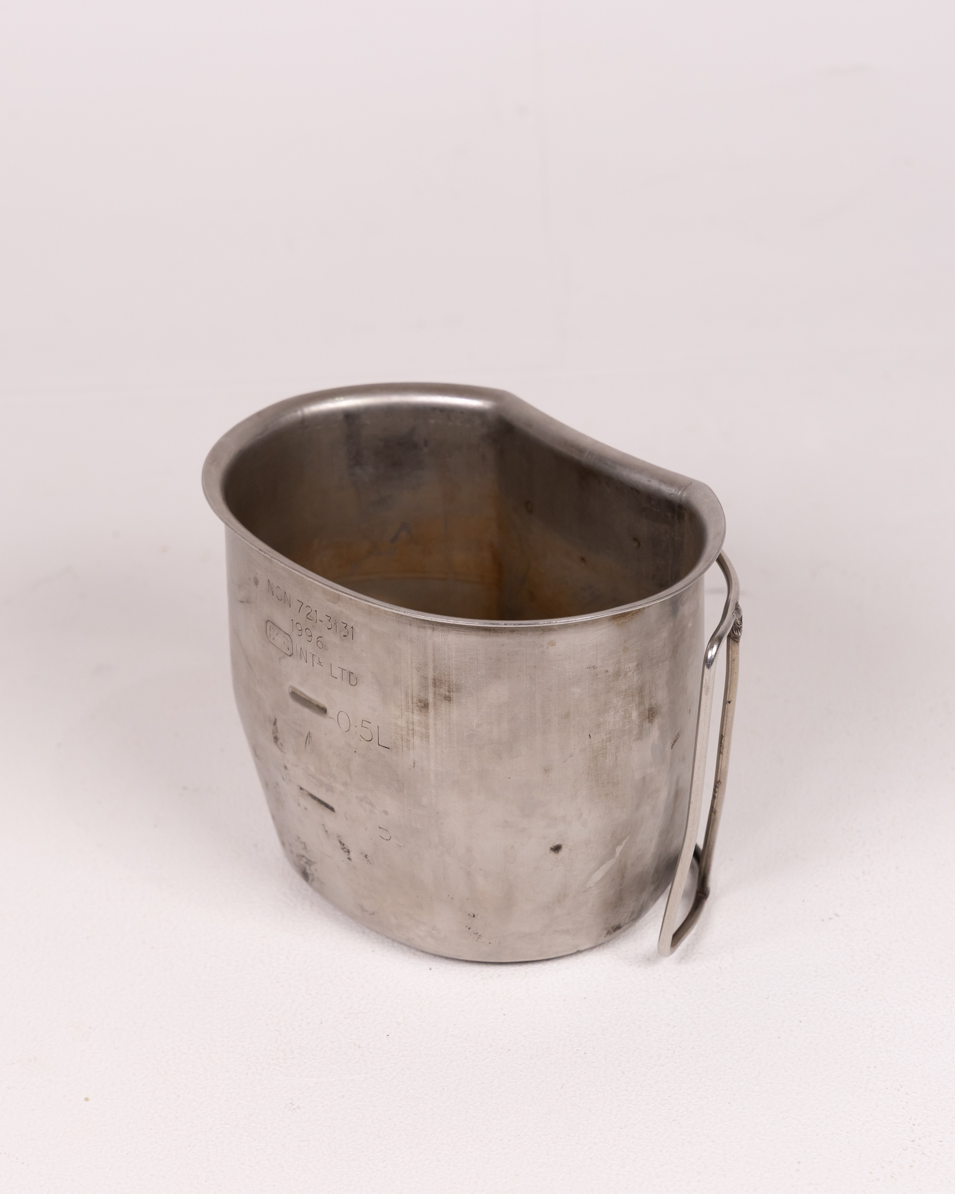 Vintage 1996 Stainless Steel 0.5L Camping Mess Tin / Billy Can - On The ...
