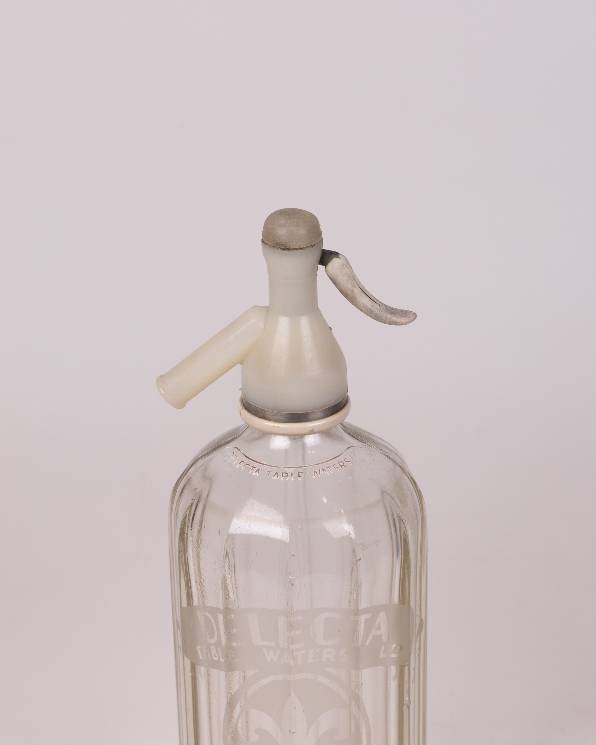 Vintage Delecta Glass Soda Siphon with Embossed Detail - On The Square ...